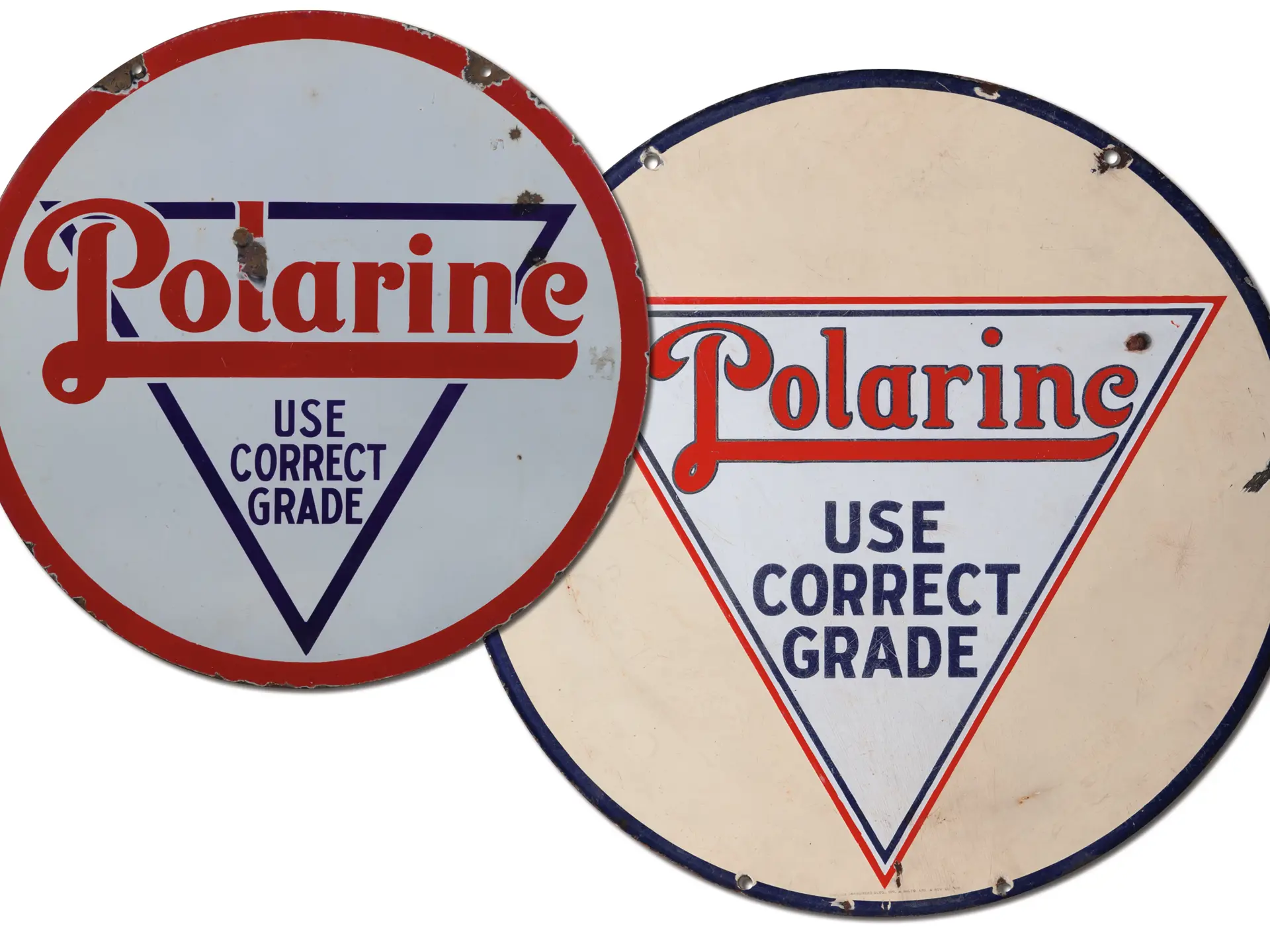 Two Polarine Signs | The Dingman Collection 2012 | RM Sotheby's