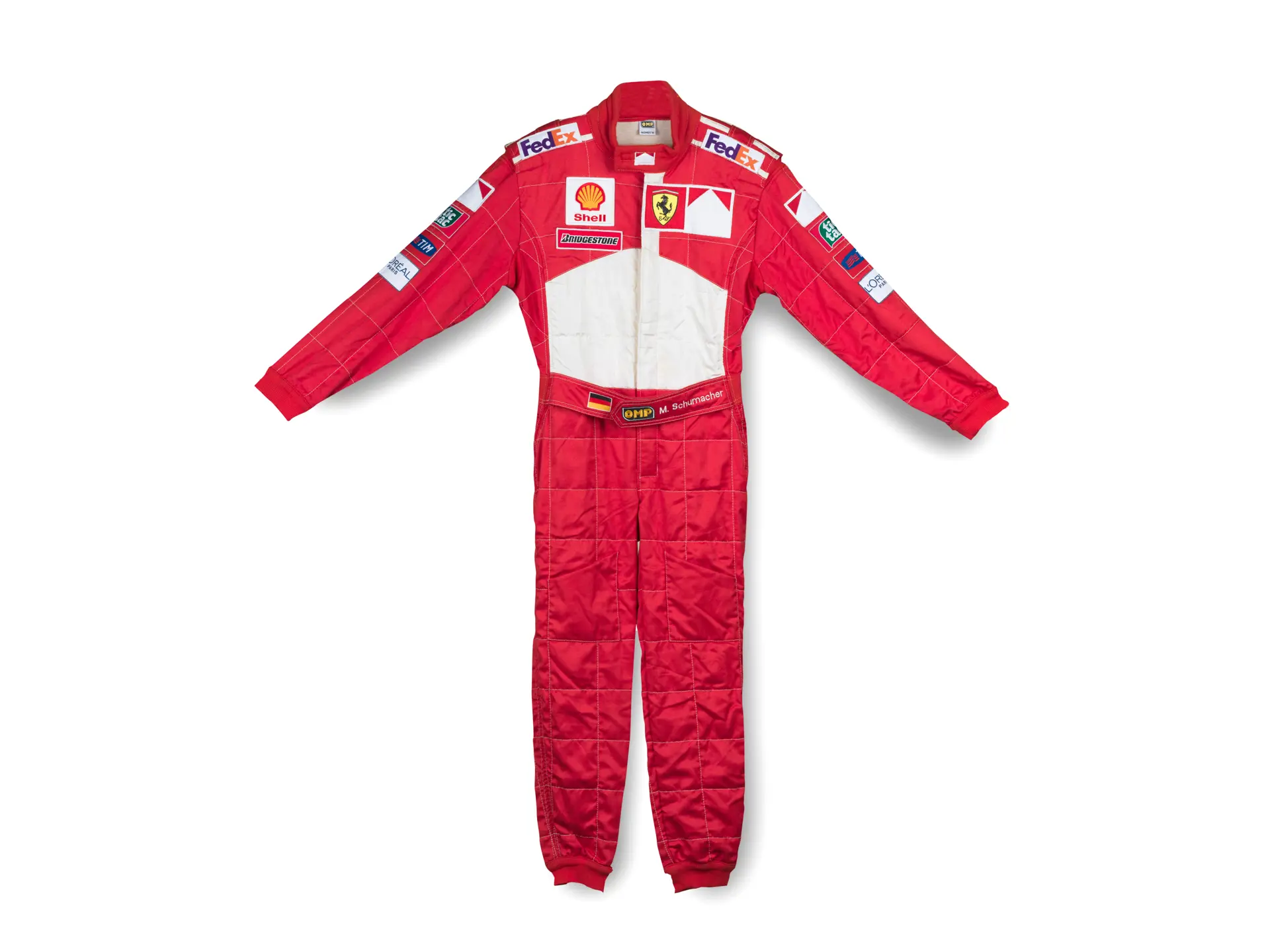 1999 Michael Schumacher Scuderia Ferrari OMP Formula 1 Racing Suit ...