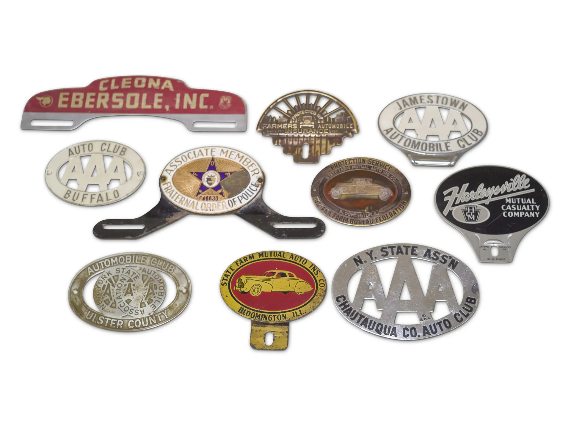 Assortment of License Plate Toppers and Badges | THE MITOSINKA ...