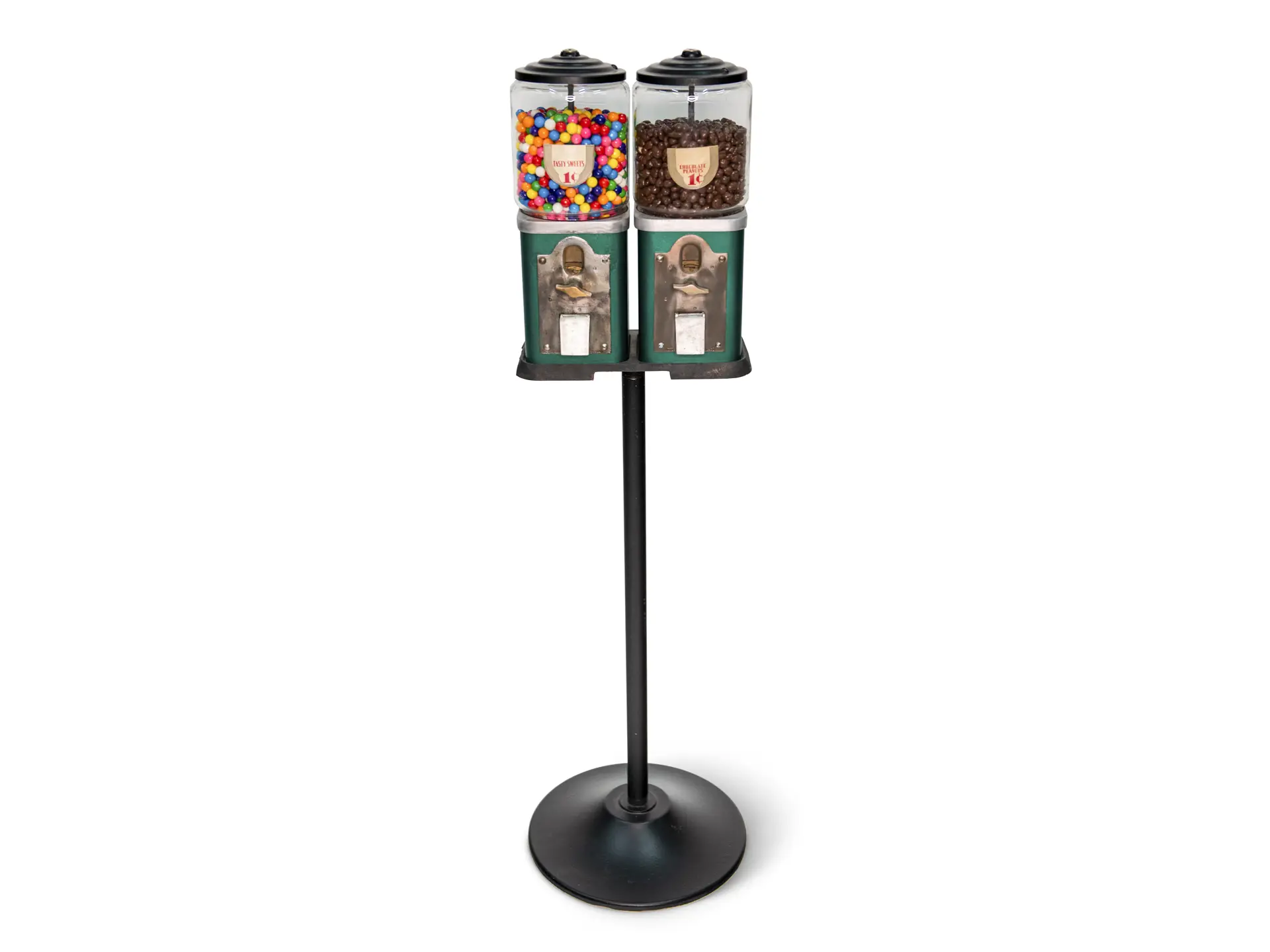 Victor 1¢ Gumball Machines on Stand | Handle with Fun | RM Sotheby's