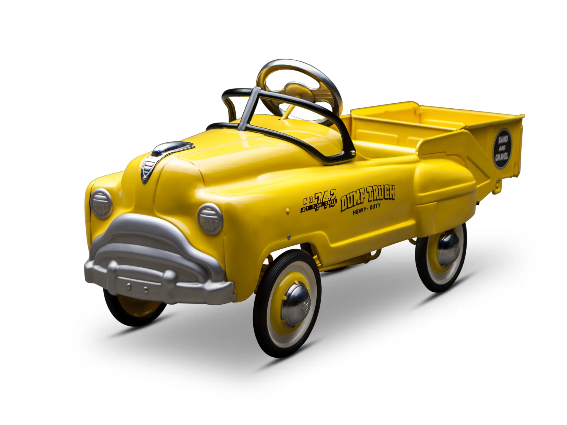 'Sad Face' Dump Truck, No. 742, ca. 1950 | Pedal Power | RM Sotheby's