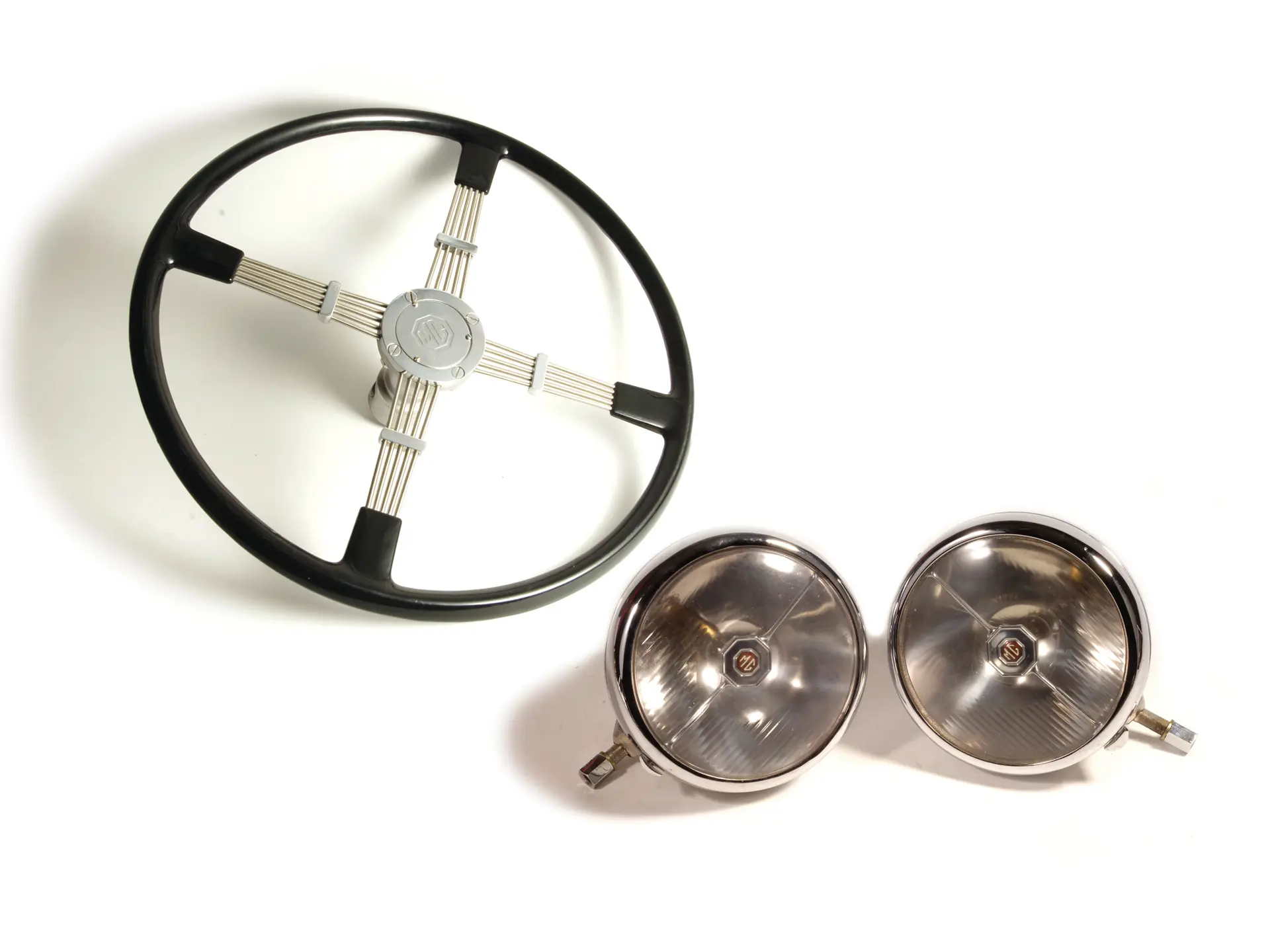 MG STEERING WHEEL AND HEADLIGHTS | The Ponder Collection | RM Sotheby's