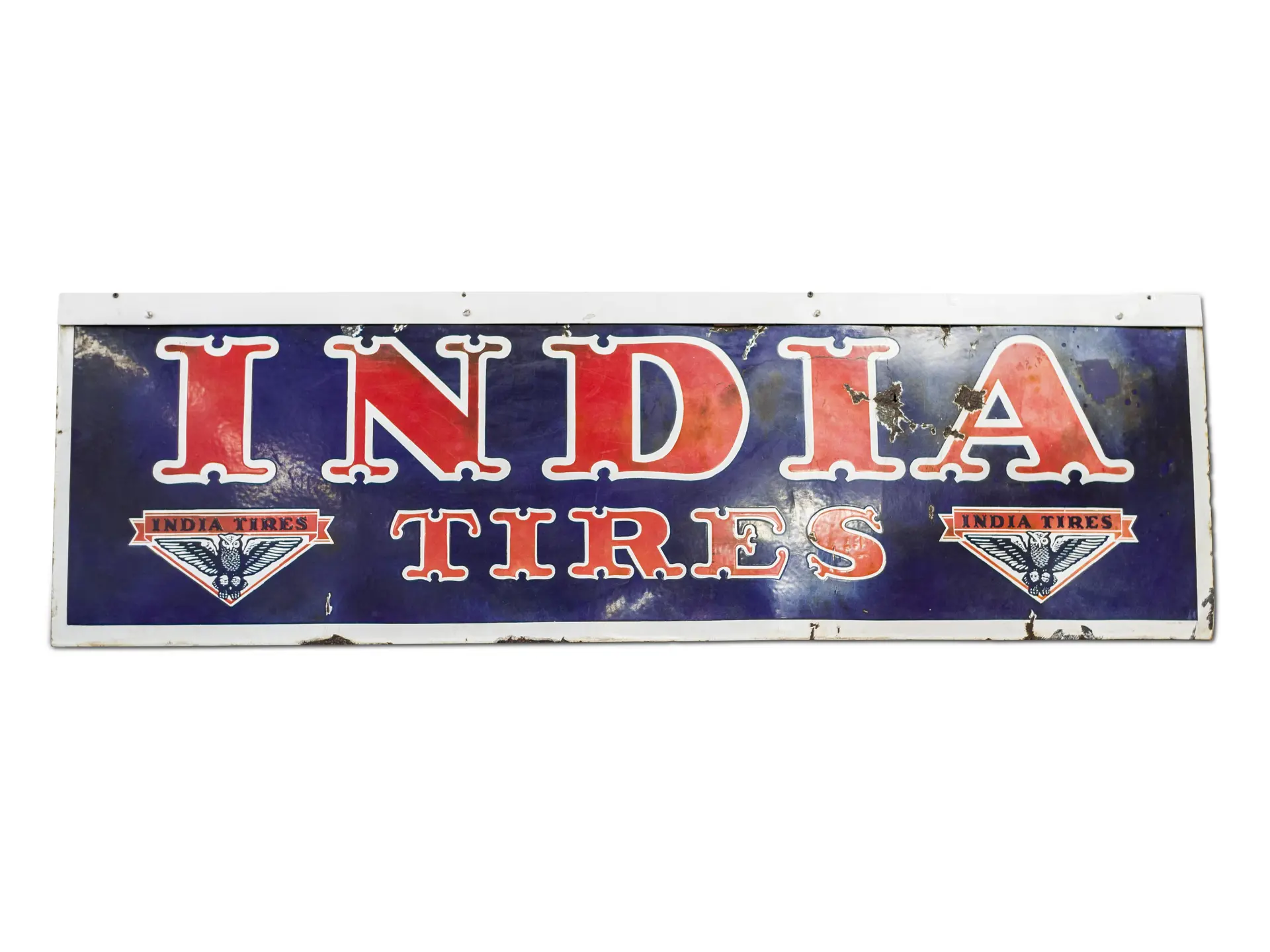 India Tires Porcelain Sign | Gene Ponder Collection | RM Sotheby's