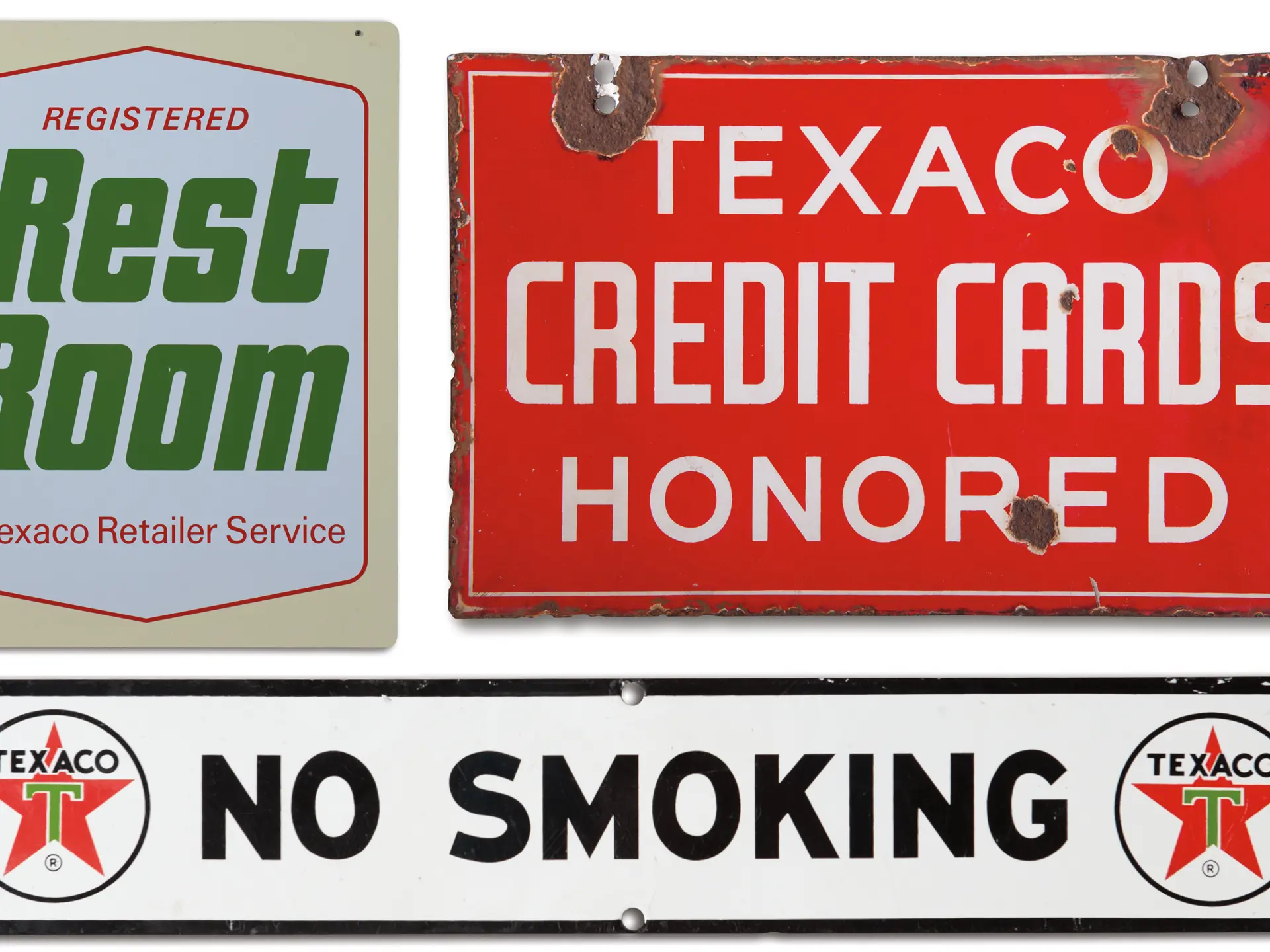 Three Texaco Signs | The Dingman Collection 2012 | RM Sotheby's
