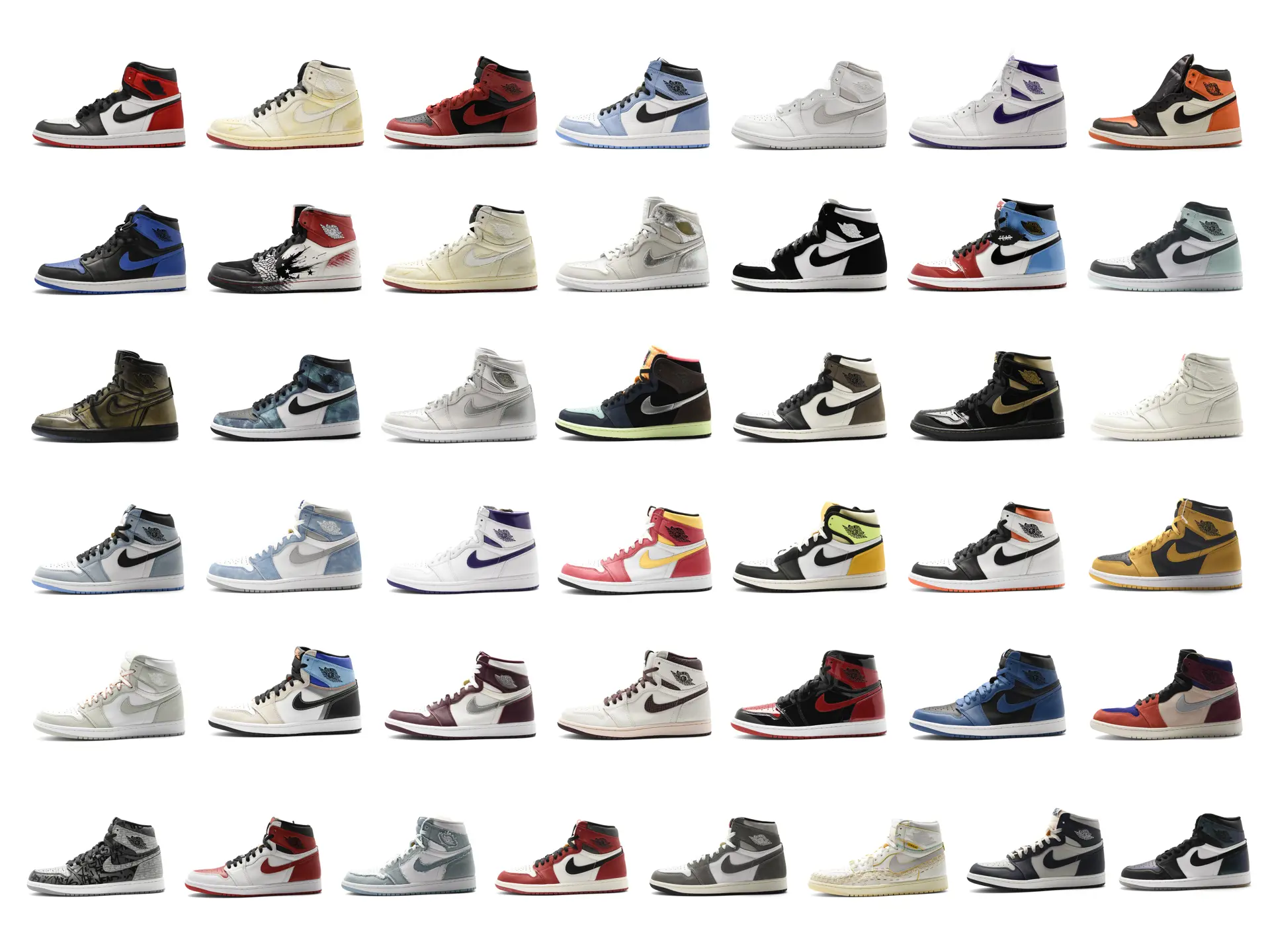 Set of 43 | Nike Air Jordan 1 Sneakers | Dare to Dream | The Ultimate ...