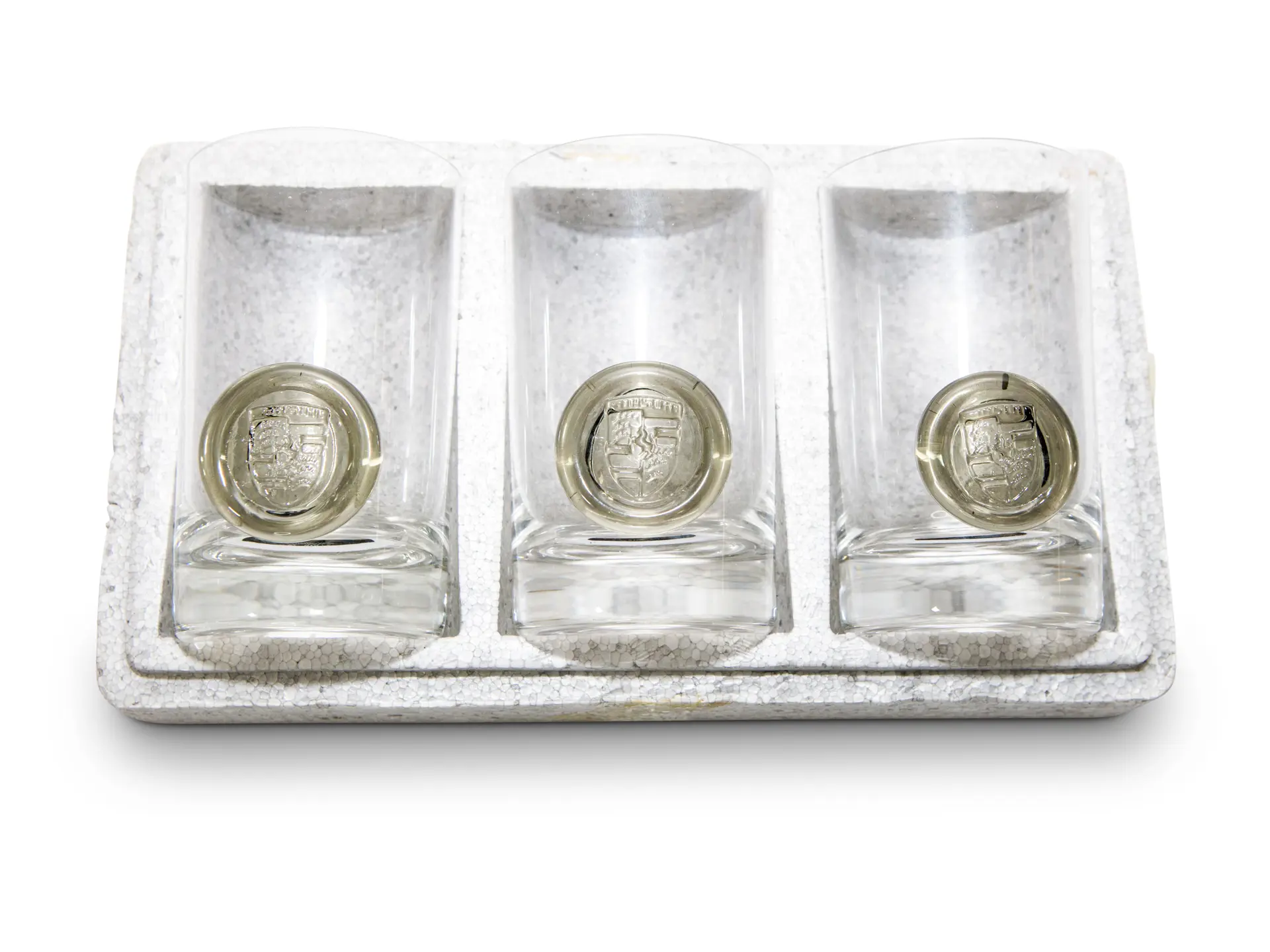 Porsche Crest Cocktail Glasses, Factory Gift by Rosenthal, ca. 1980s ...