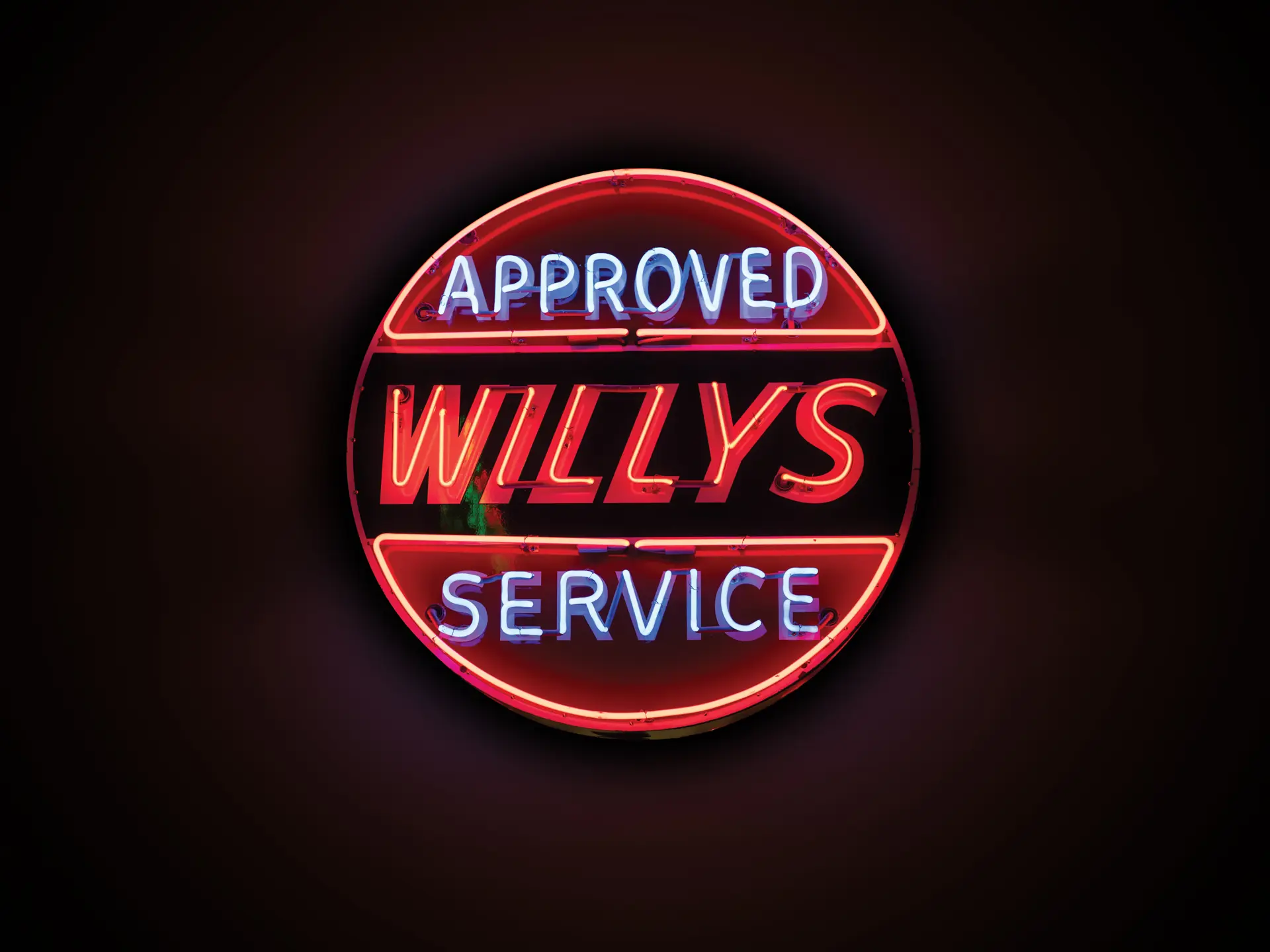 Willys Approved Service Neon Sign | The Dingman Collection | RM Sotheby's