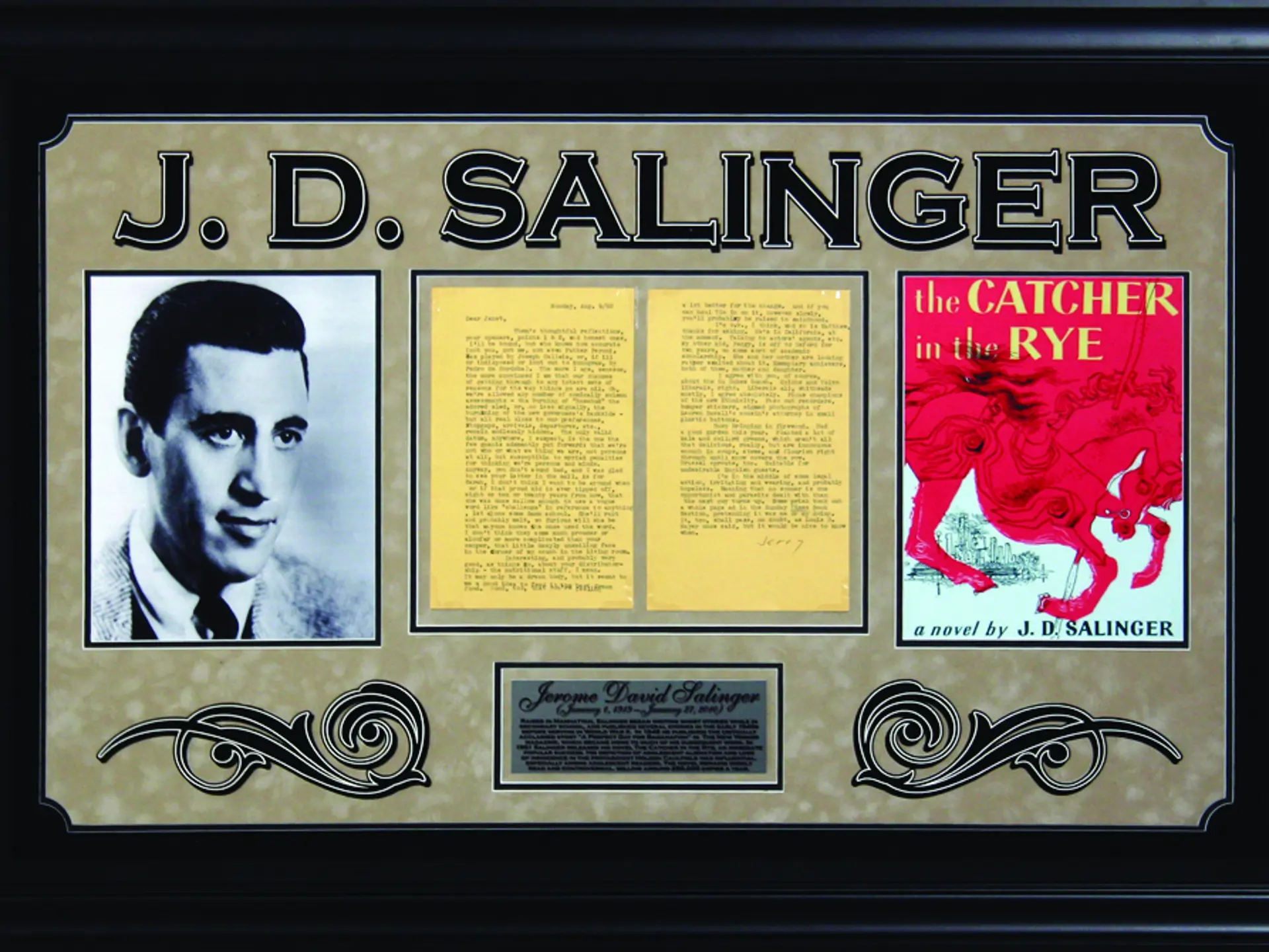 Signed J. D. Salinger Documents | Auburn Fall 2010 | RM Sotheby's