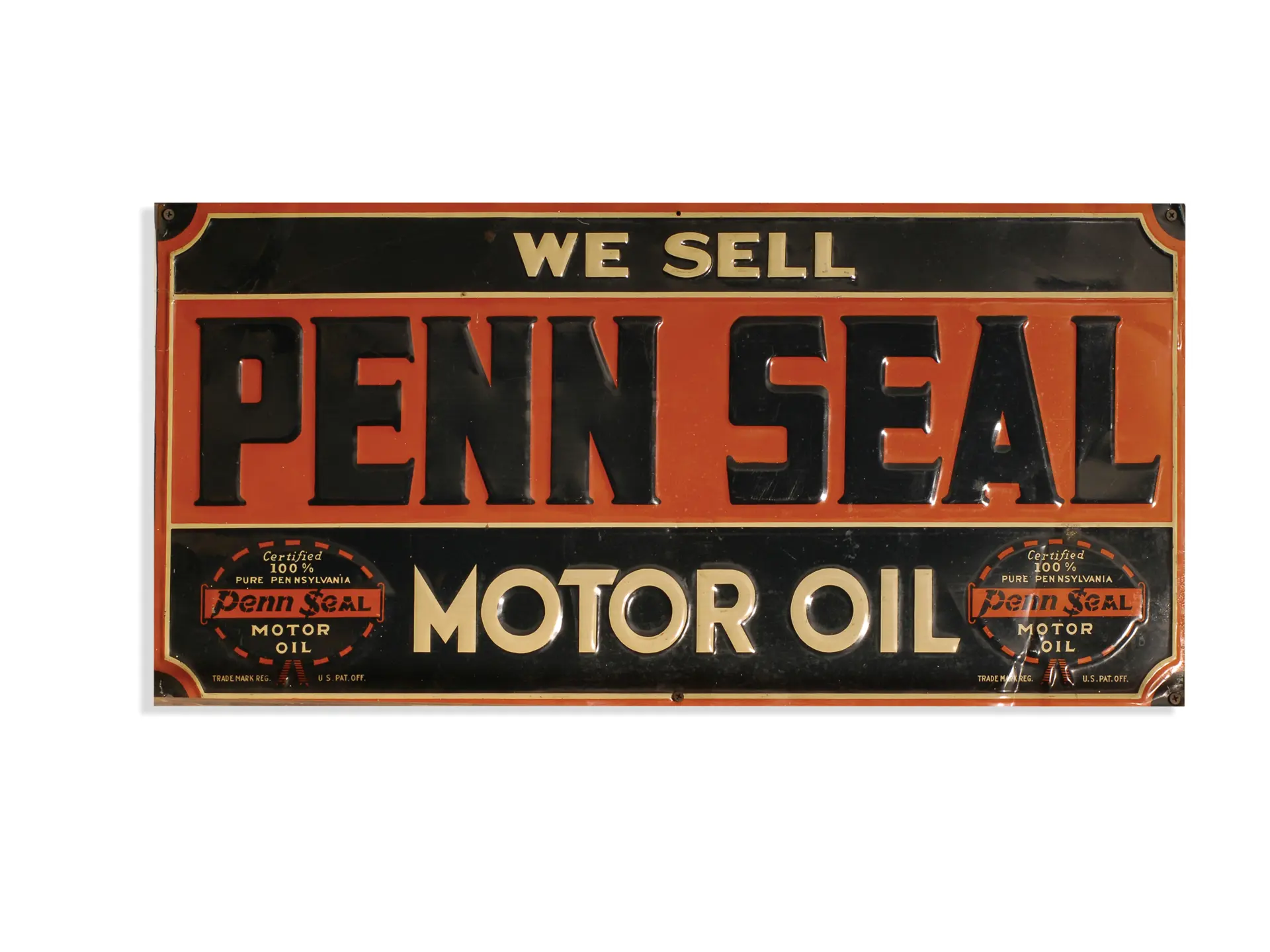 PENN SEAL MOTOR OIL SIGN | The Ponder Collection | RM Sotheby's