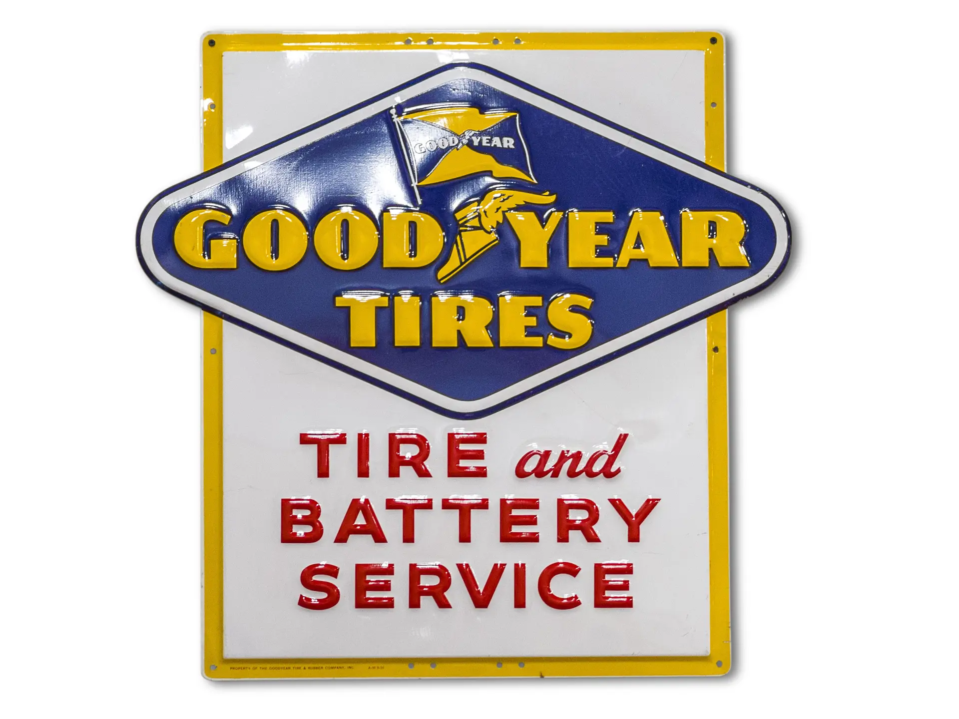 Goodyear Tires Painted Tin Sign | Gene Ponder Collection | RM Sotheby's