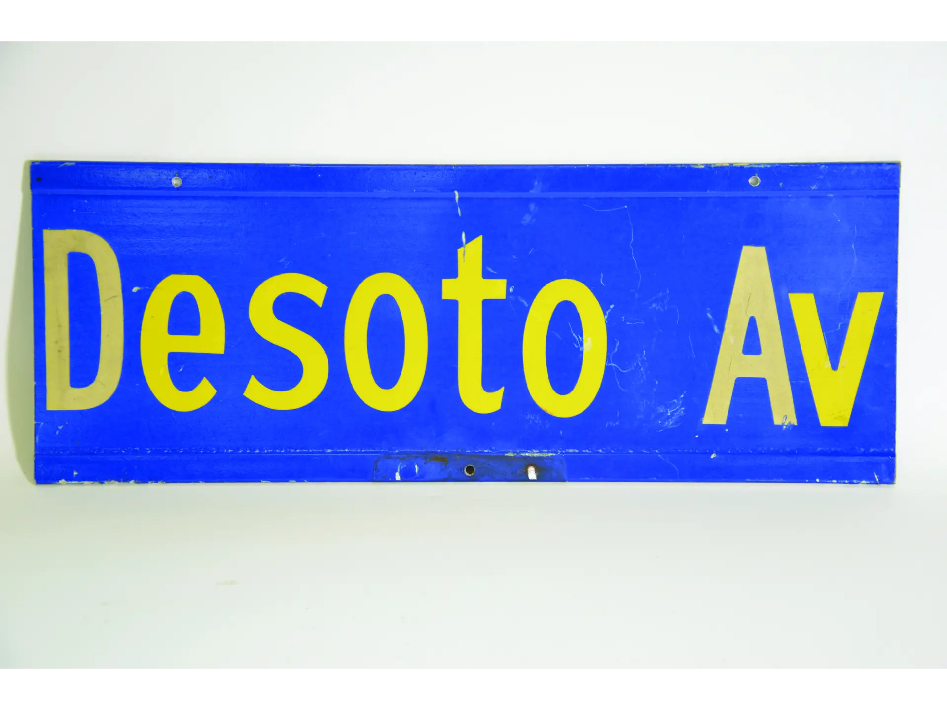 An aluminum reflective De Soto Ave. street sign 24" x 9” | Auburn Fall ...