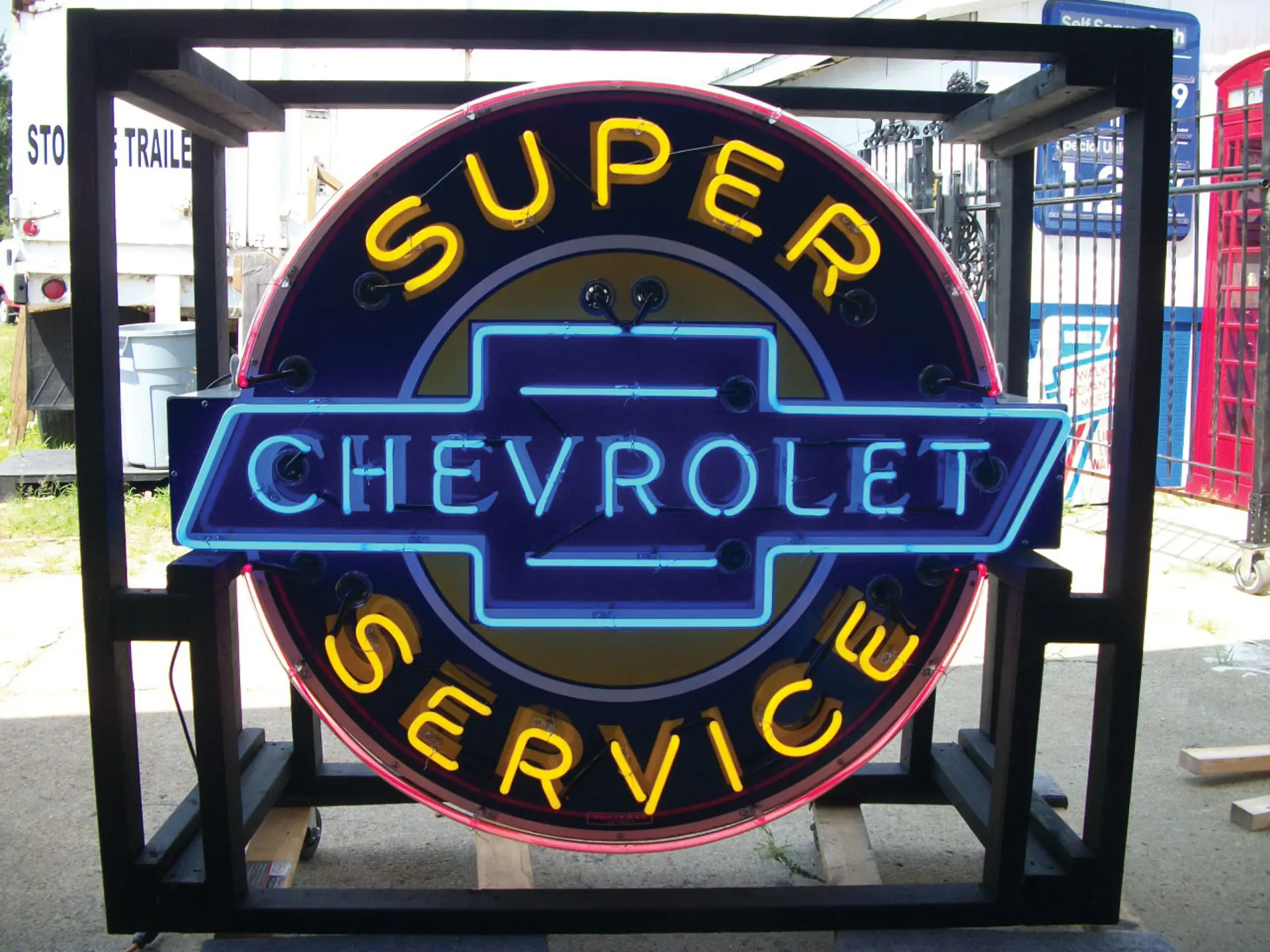 Original 42" Super Service Chevy Neon SIgn | Auburn Fall 2014 | RM ...