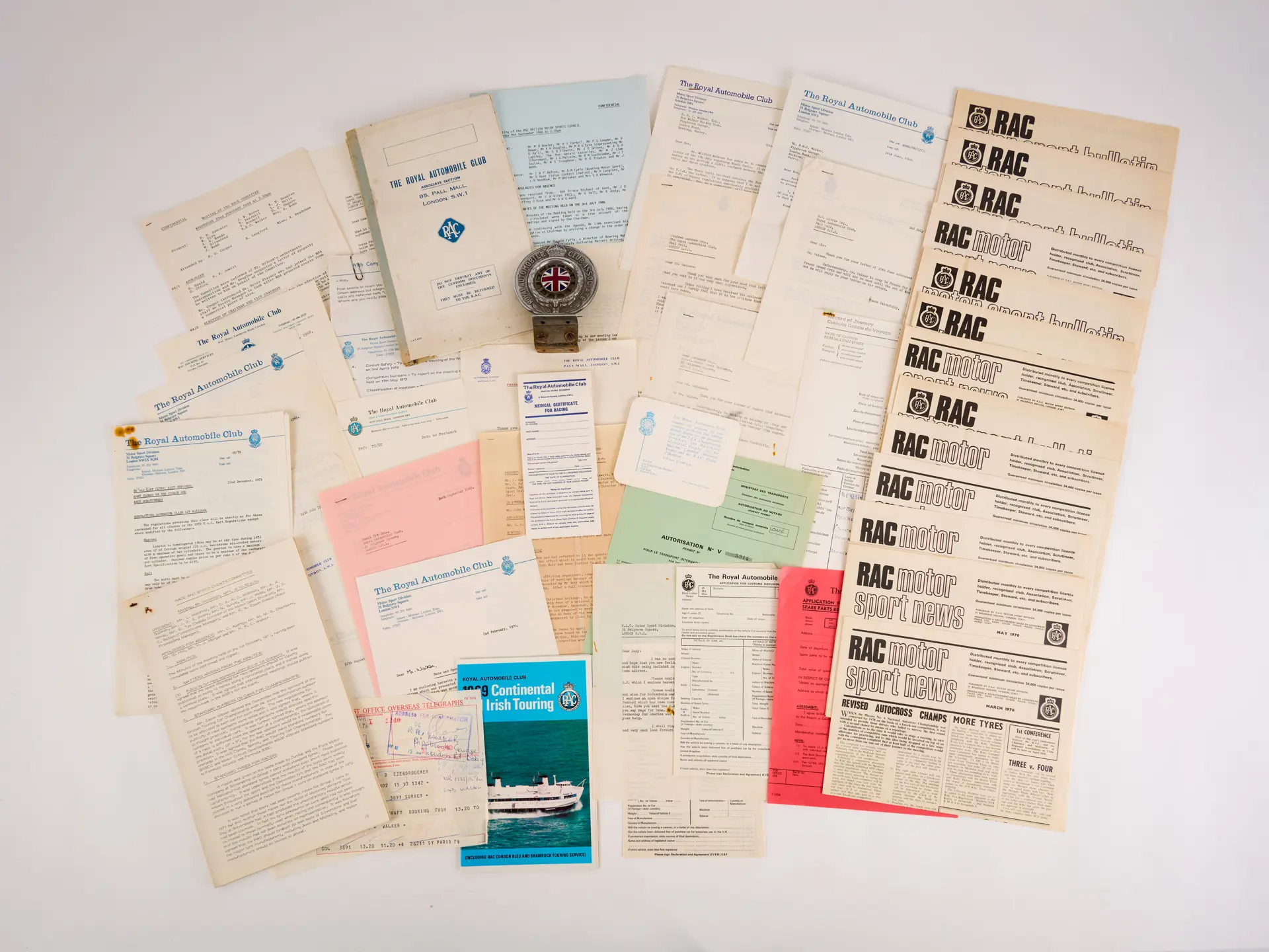 Royal Automobile Club Documents and Correspondance | The February ...