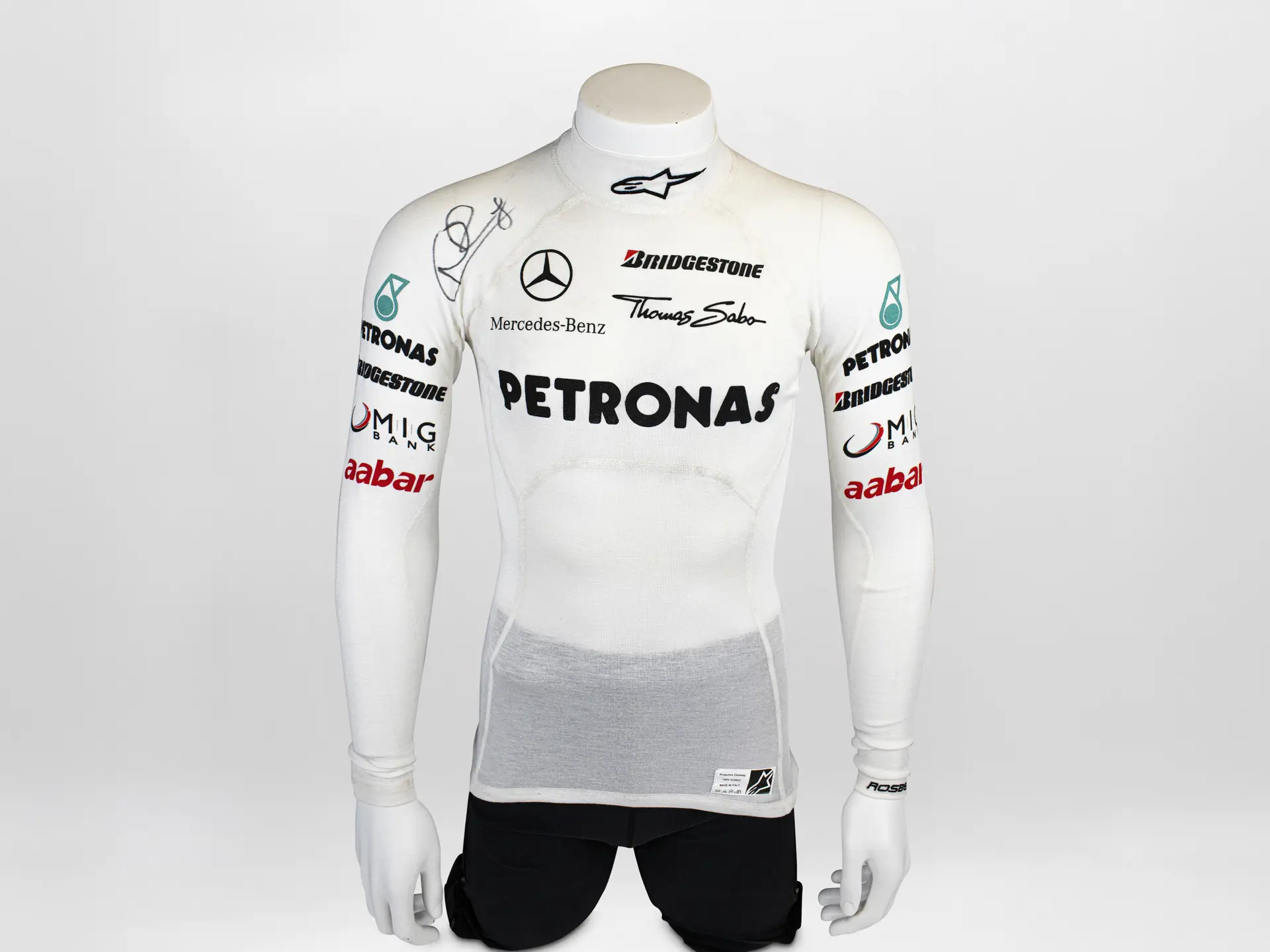 2010 Nico Rosberg Mercedes-AMG Formula 1 Alpinestars Signed Nomex | The ...