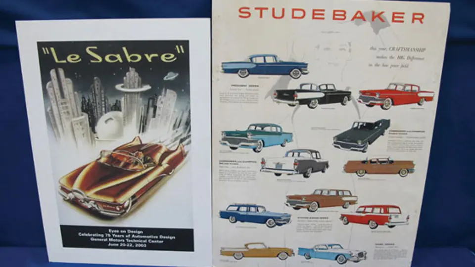 1956 Studebaker Poster, Buick LeSabre Poster | Auburn Fall 2012 | RM ...