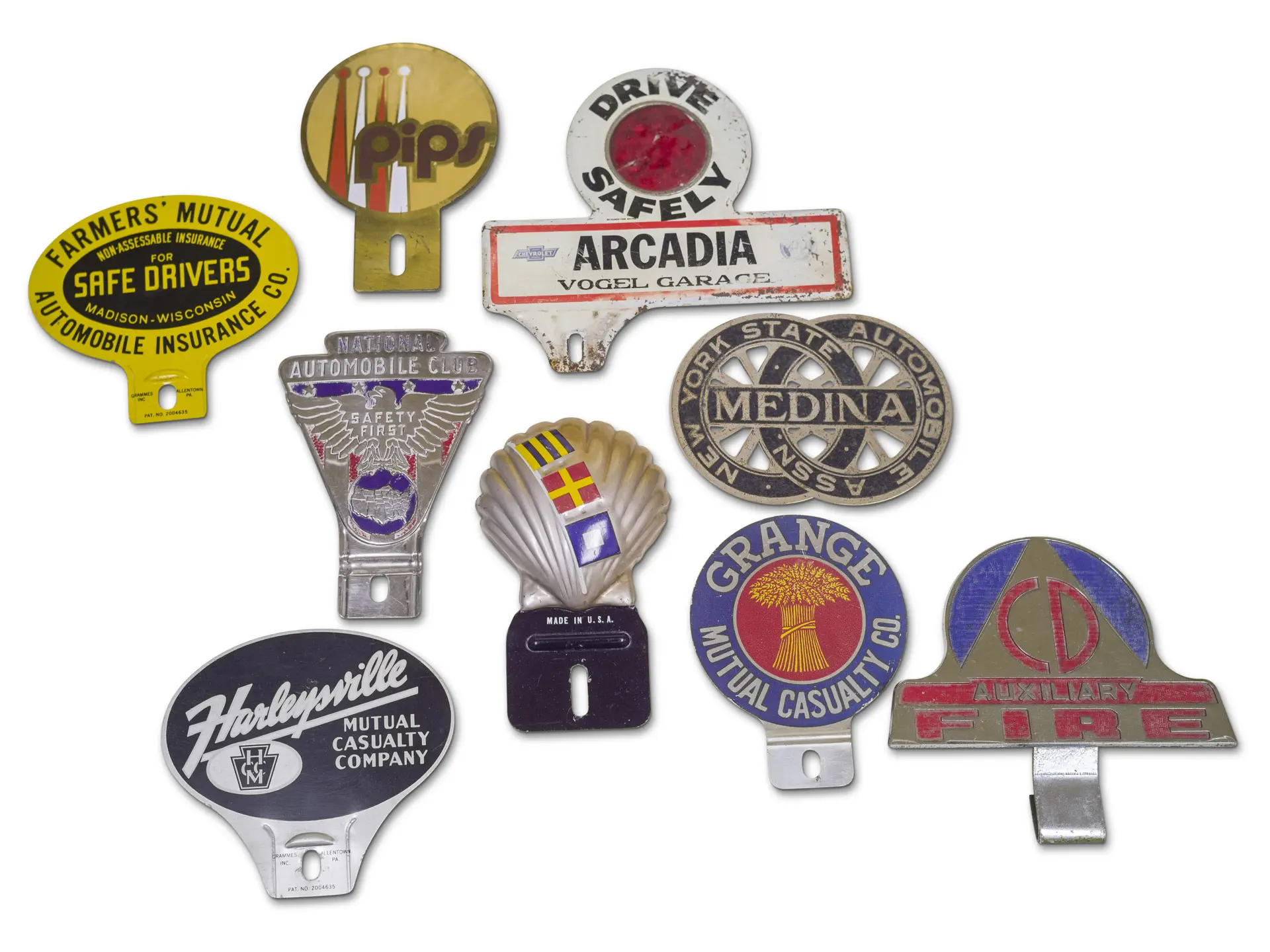 Assortment of License Plate Toppers and Badges | THE MITOSINKA ...