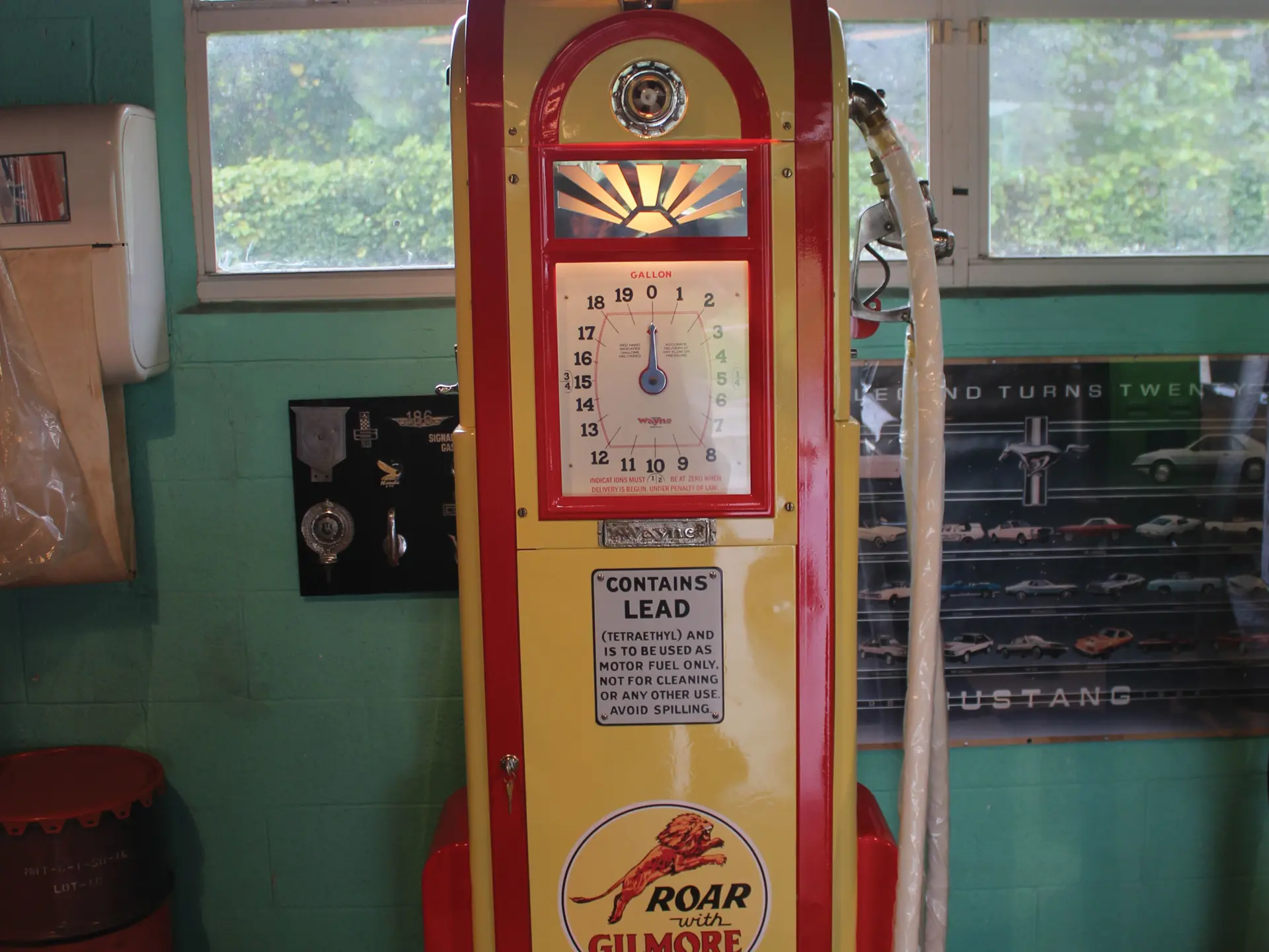 Wayne 60 clock face pump in Gilmore branding | Fort Lauderdale 2016 ...