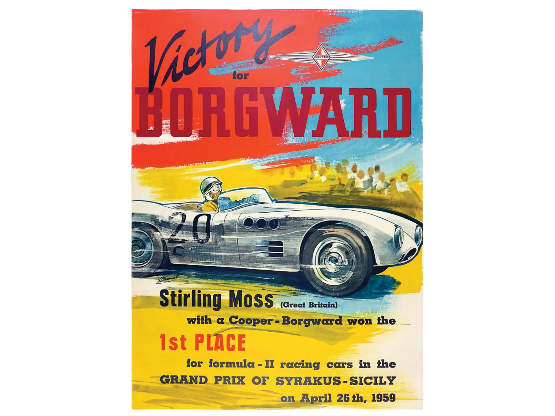 Victory for Borgward, Grand Prix of Syrakus-Sicily, 1959 | Original ...