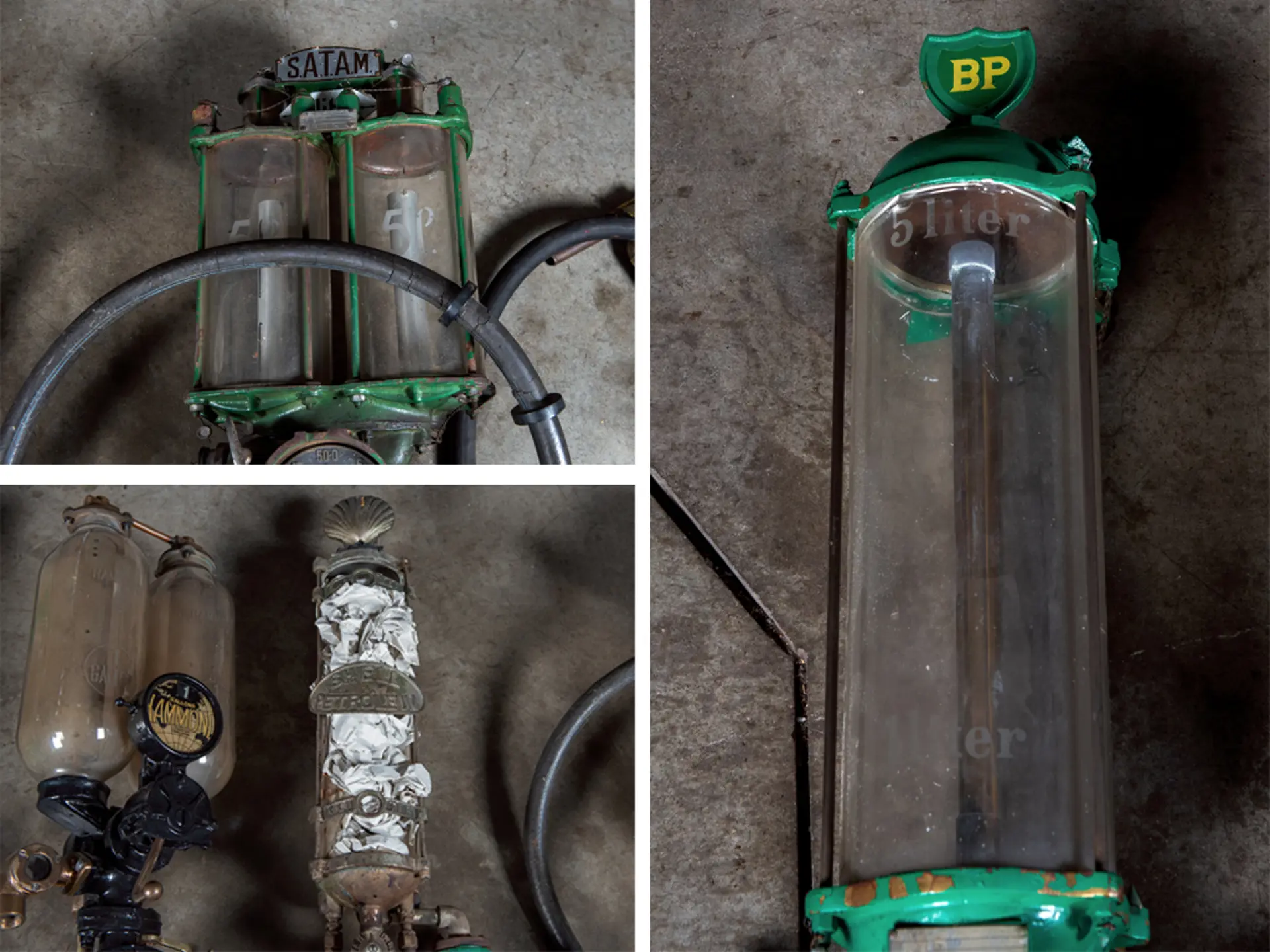 Four European Visible Gas Pumps | Open Roads, December 2021 | RM Sotheby's