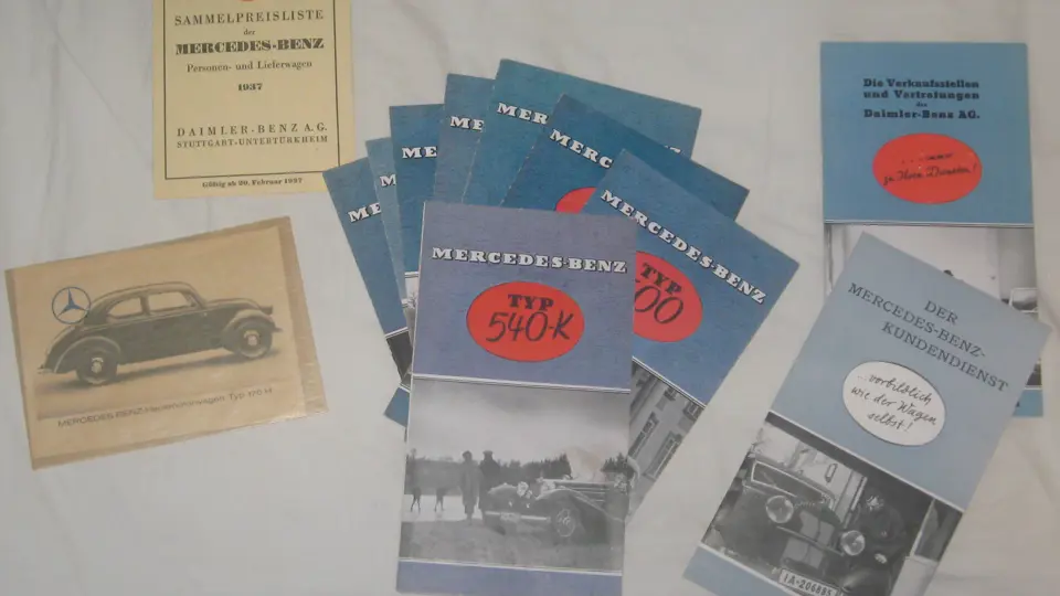 Original 1937 Mercedes-Benz Press Kit | Sporting Classics of Monaco ...