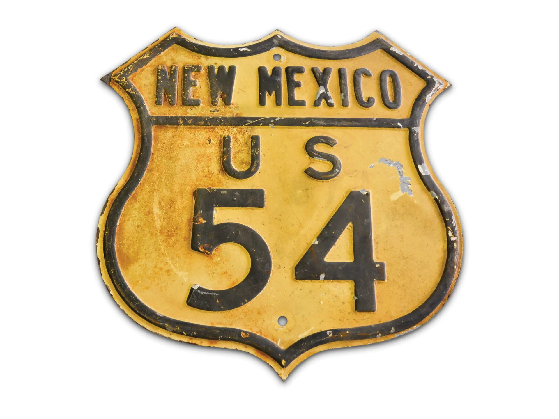 New Mexico U.S. Route 54 Shield Tin Sign | Auburn Fall 2019 | RM Sotheby's