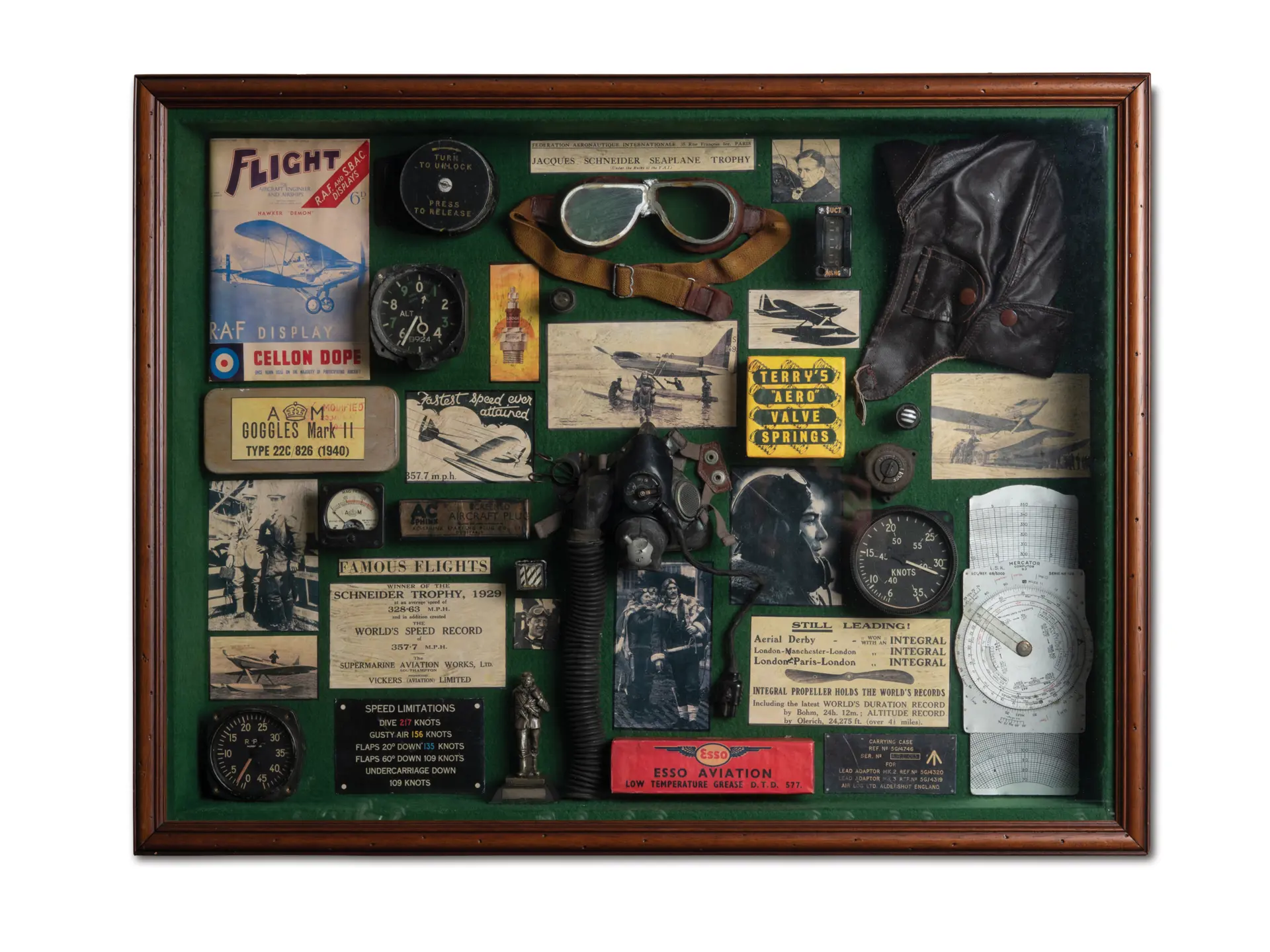 British Aviation Memorabilia Shadowbox | The Guyton Collection | RM ...