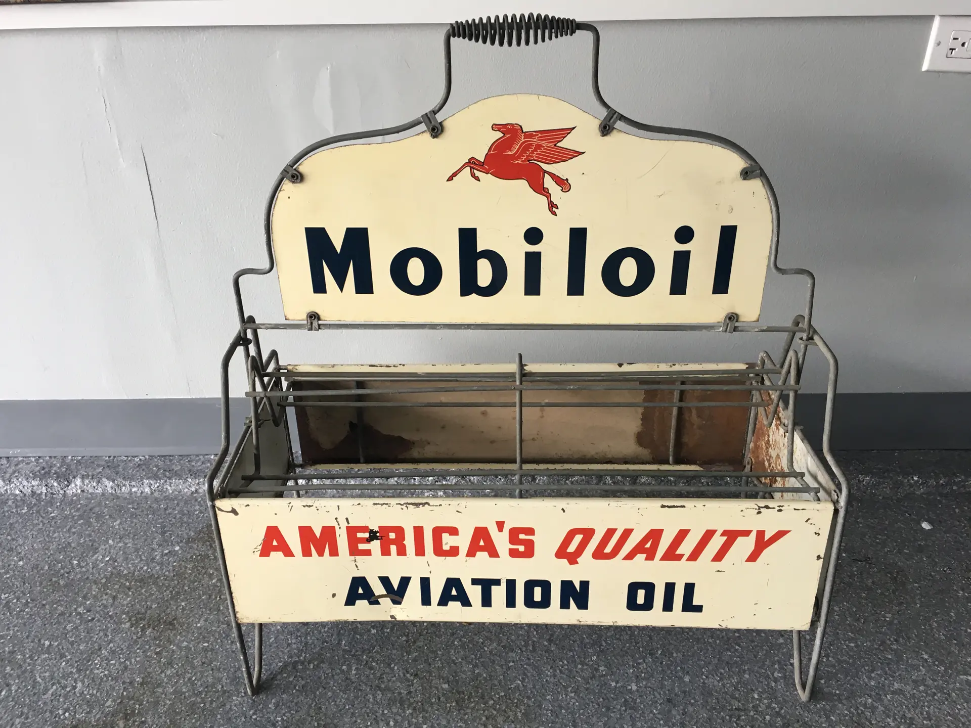 Mobile Aviation Motor Oil Can Rack | Auburn Spring 2018 | RM Sotheby's