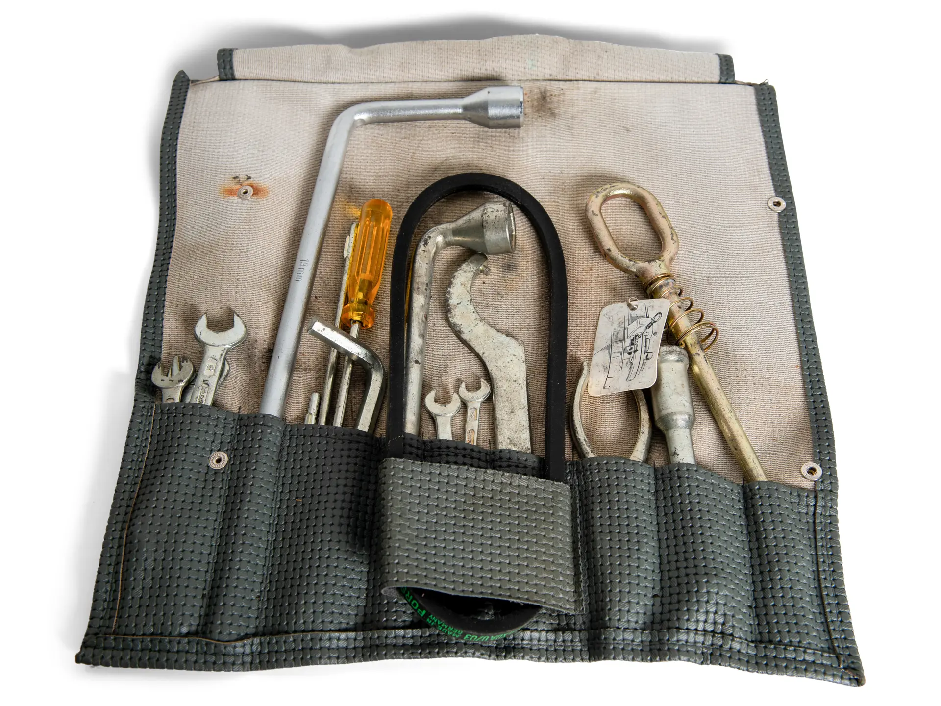 Porsche 911 Tool Kit, Woven Gray Vinyl, Wrapped | The White Collection ...