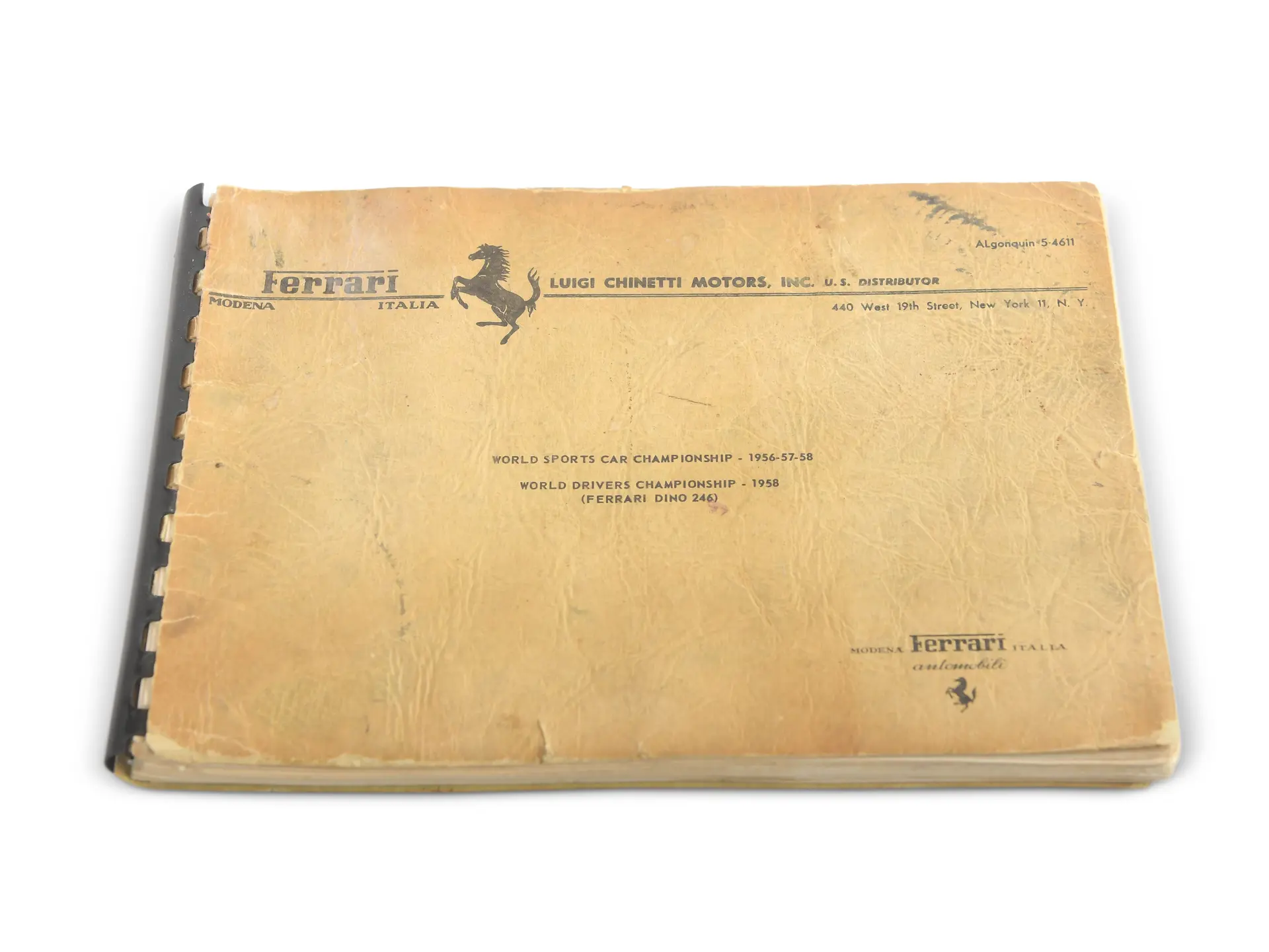 Ferrari 250 GranTurismo Use and Upkeep Manual | The Garagista ...