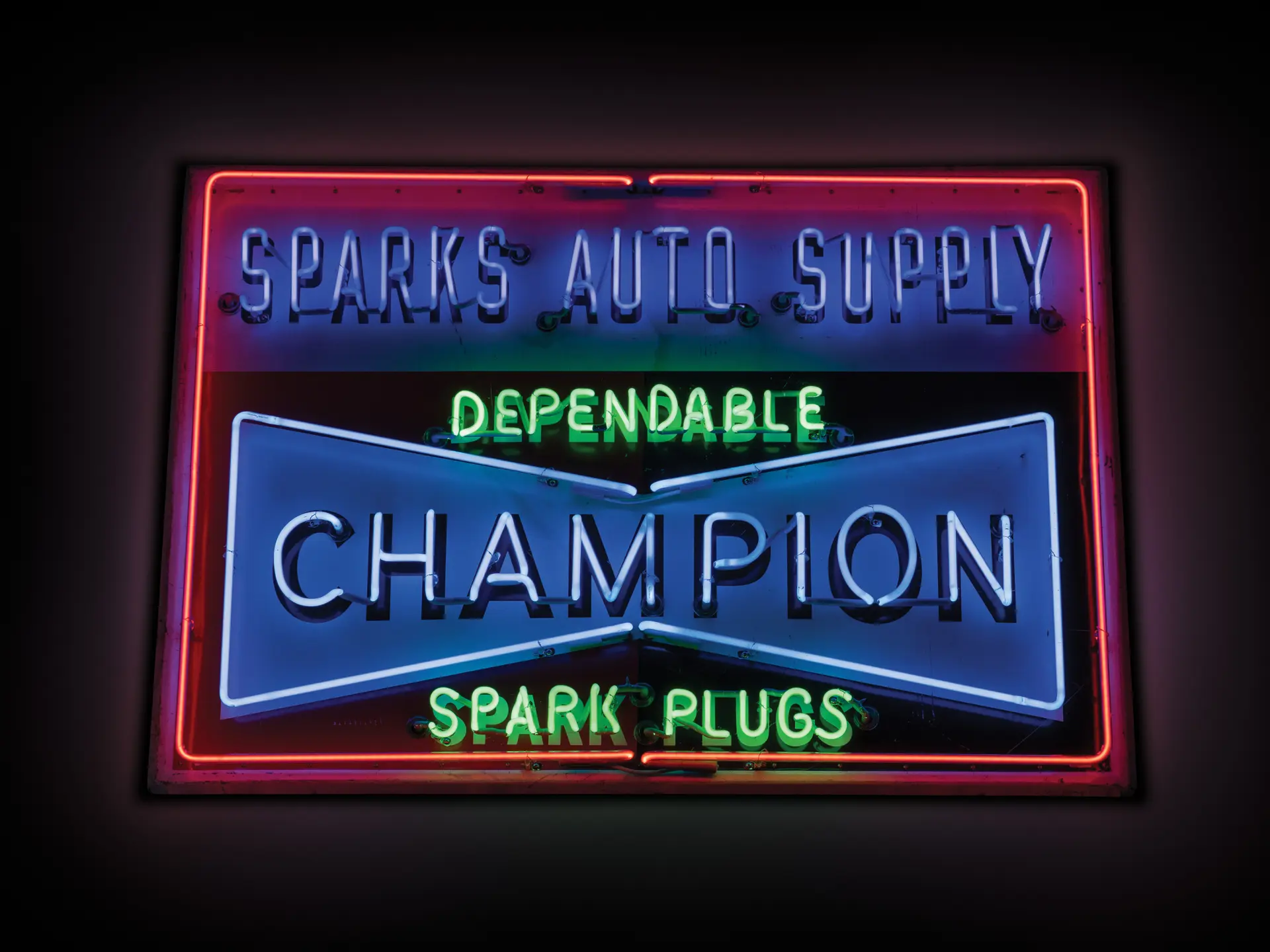 Champion Dependable Spark Plugs Sparks Auto Supply Neon Sign | The ...