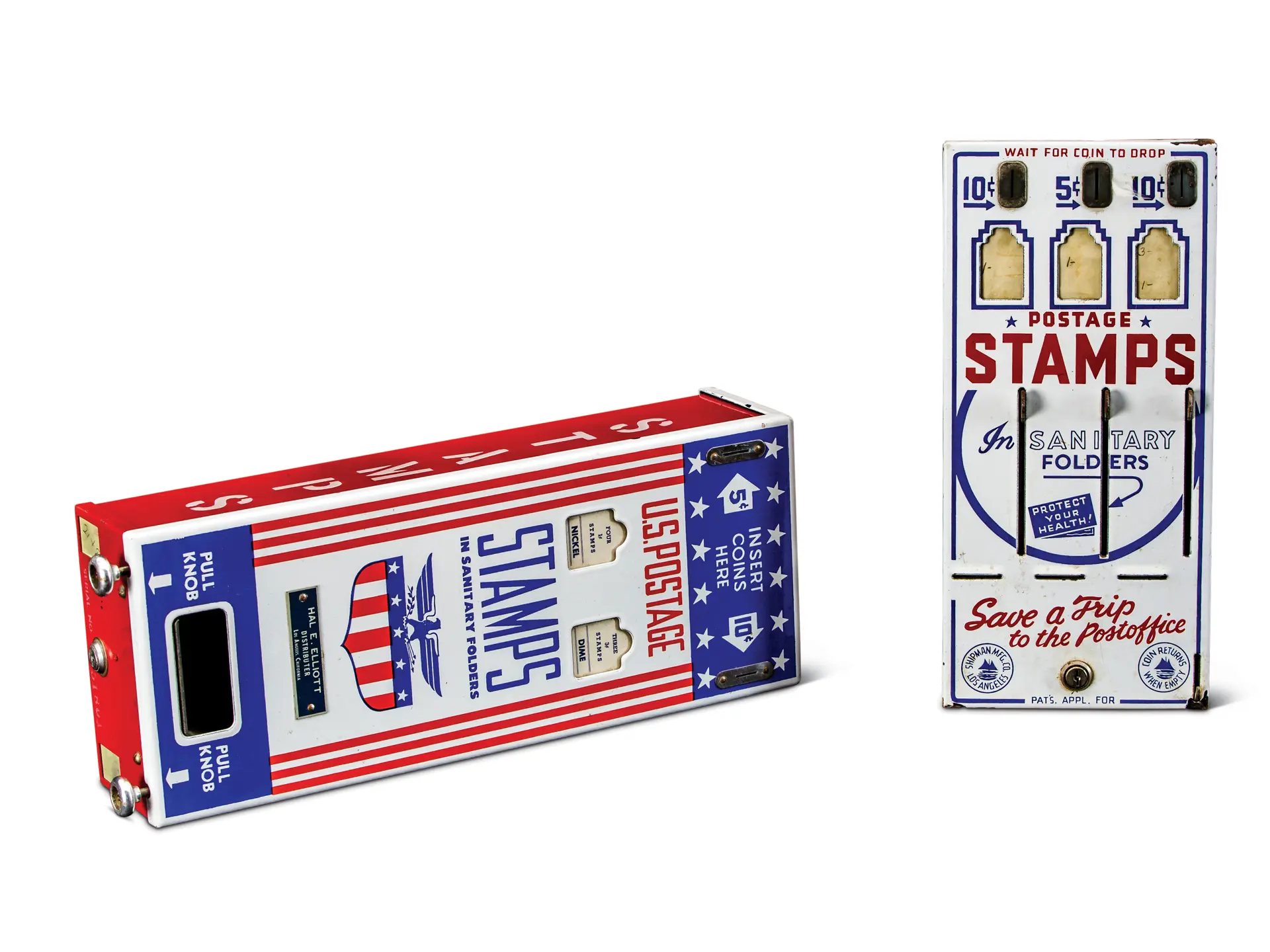 Two Porcelain Front Stamp Machines | Auburn Spring 2019 | RM Sotheby's