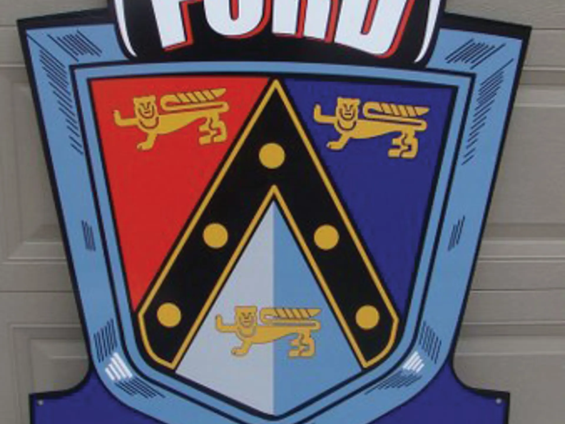 Impressive Die-Cut Double Sided Metal Ford Sign (32 x 47) | Auburn ...