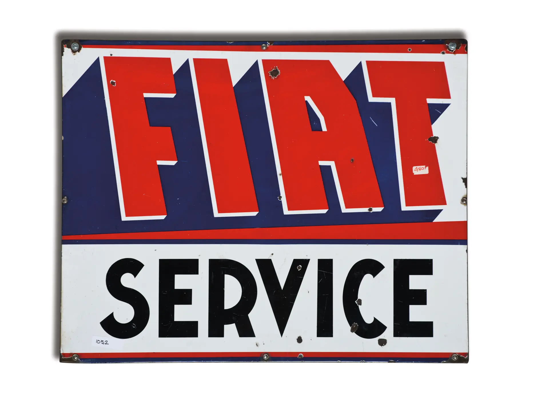 Porcelain Fiat Service Sign | The Bruce Weiner Microcar Museum | RM ...