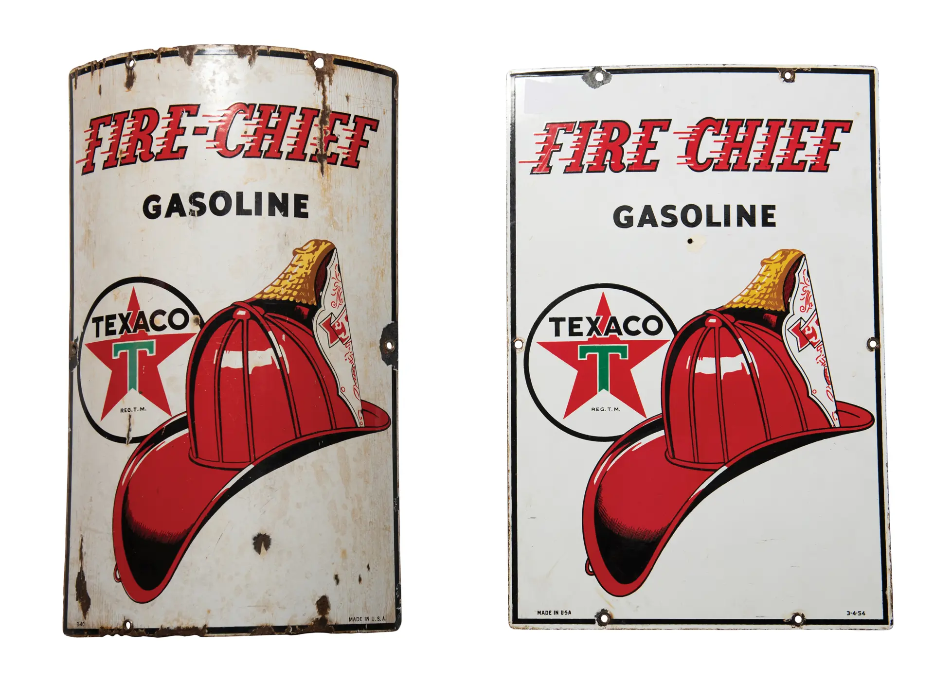 Texaco Fire Chief Signs | The Dingman Collection | RM Sotheby's
