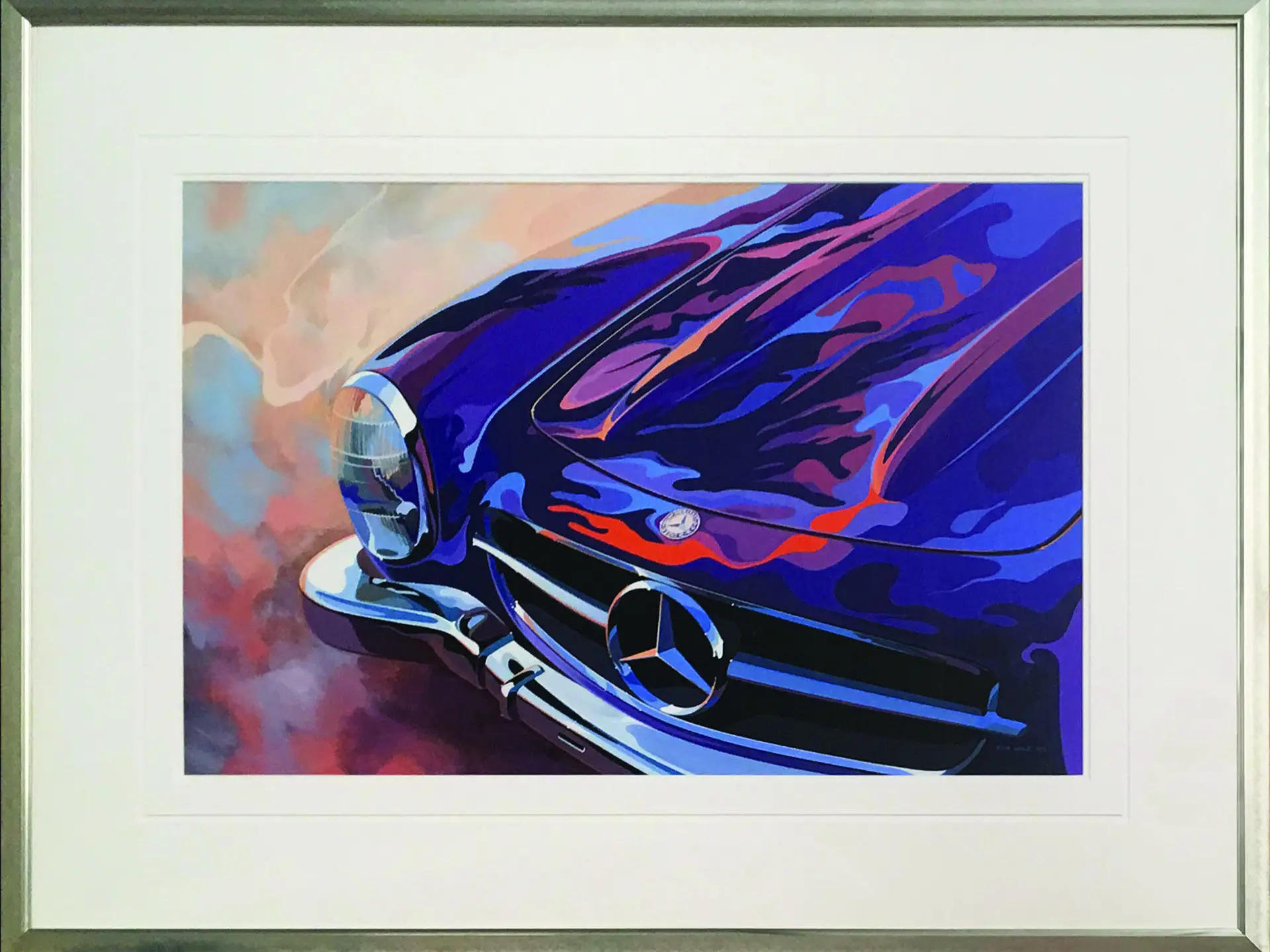 Mercedes-Benz 300 SL Painting by Tom Hale | Santa Monica 2017 | RM ...