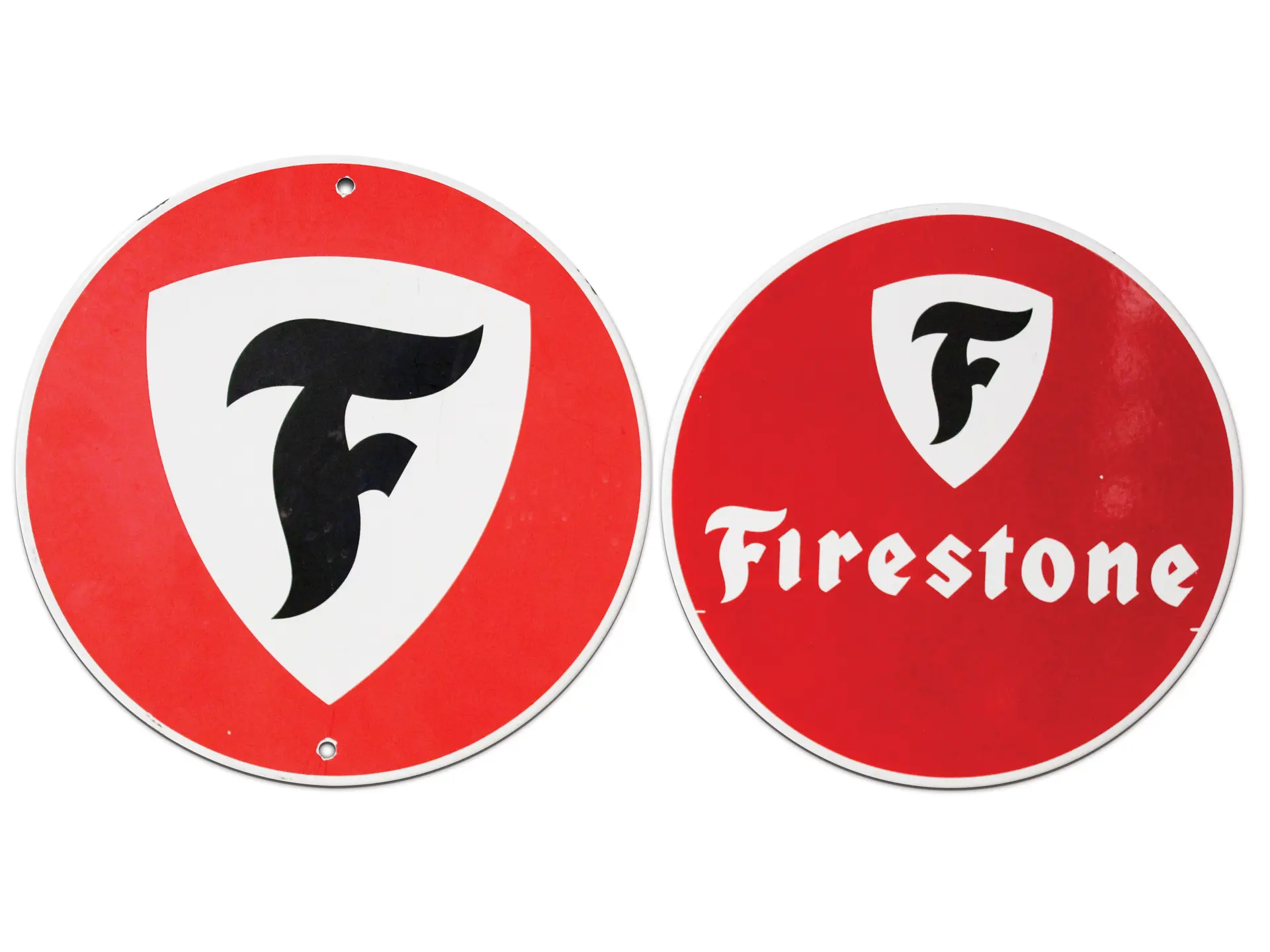 Pair of Firestone Porcelain Signs, German | Fort Lauderdale 2018 | RM ...