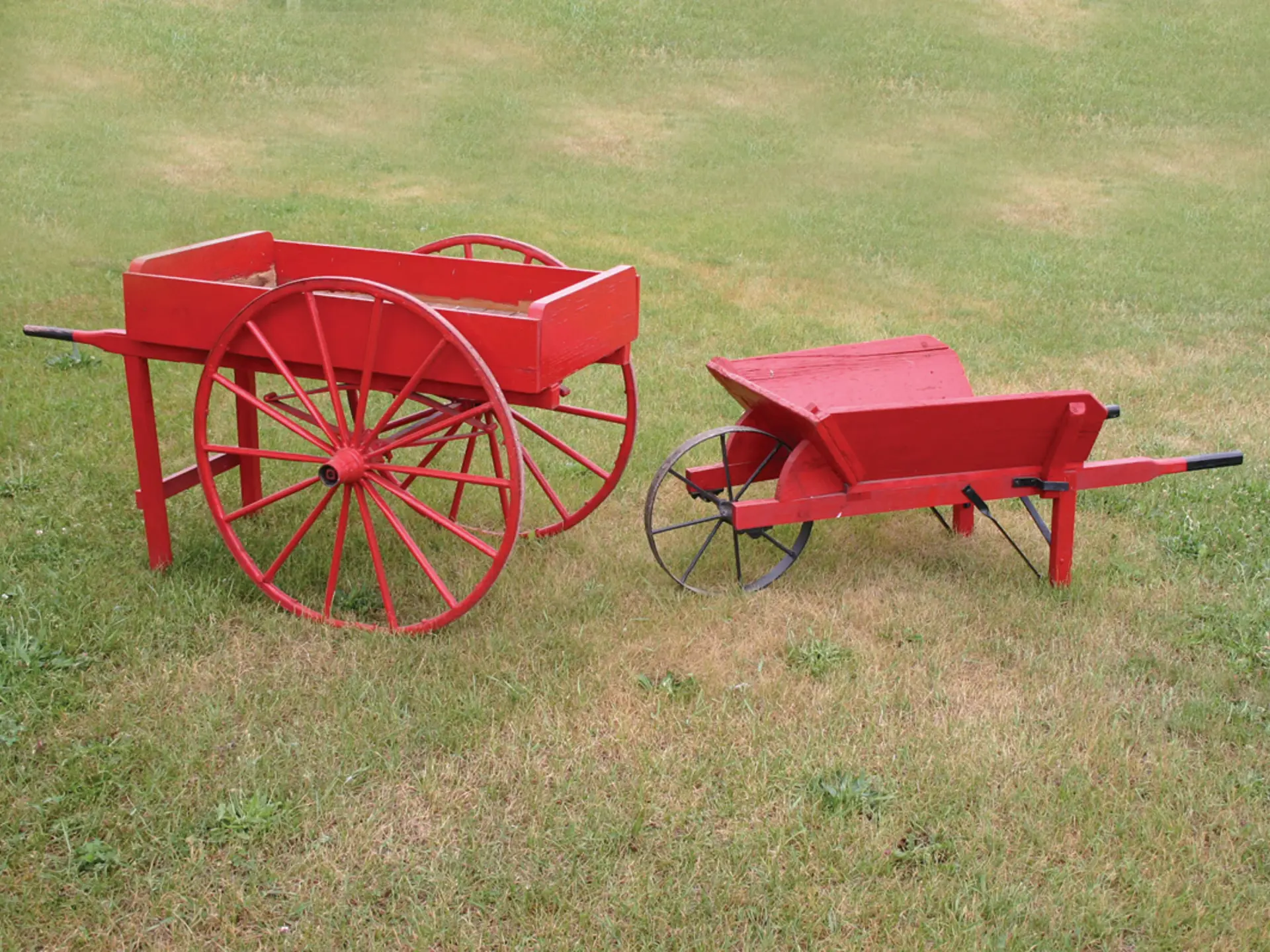 WHEELBARROW AND FLOWER CART | Private Collection of Tom & Marlene ...