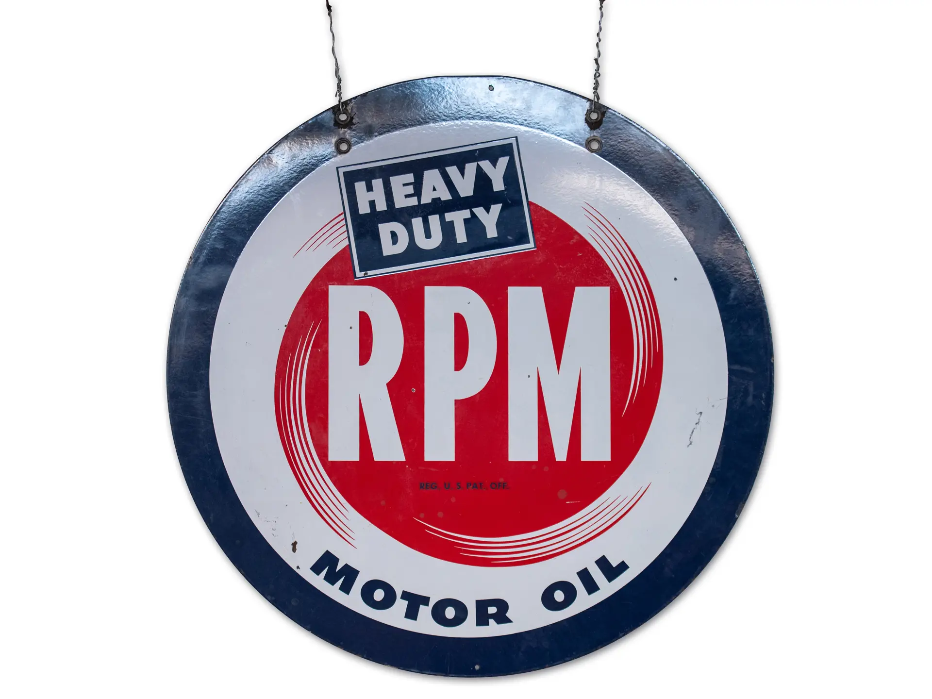 Heavy Duty RPM Motor Oil Porcelain Sign | Gene Ponder Collection | RM ...