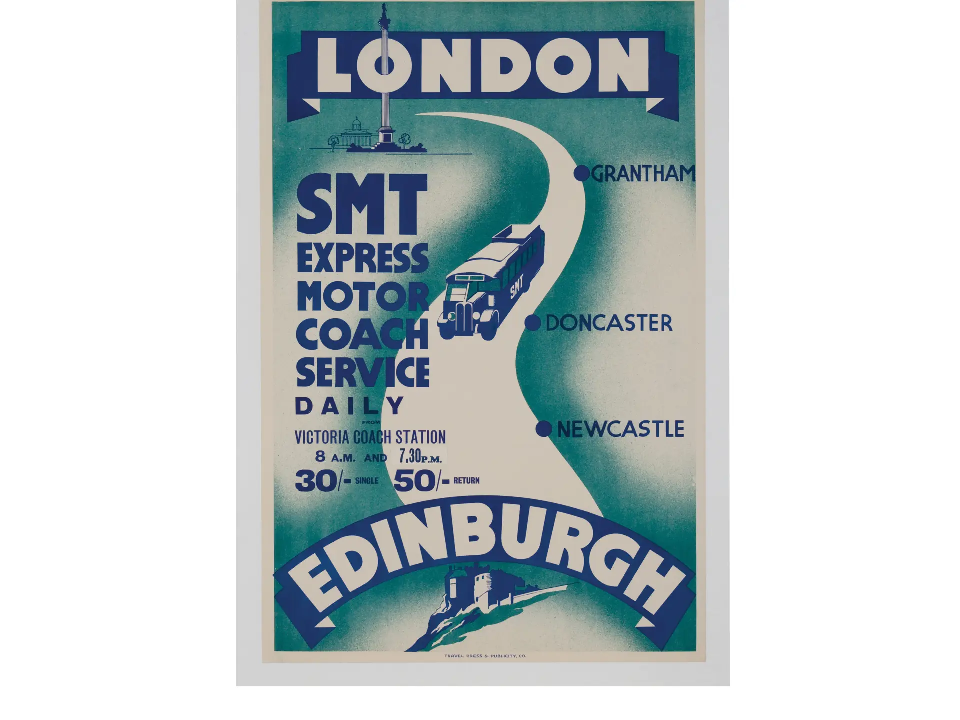 SMT Express Motor Coach Poster | Online Auction | RM Sotheby's