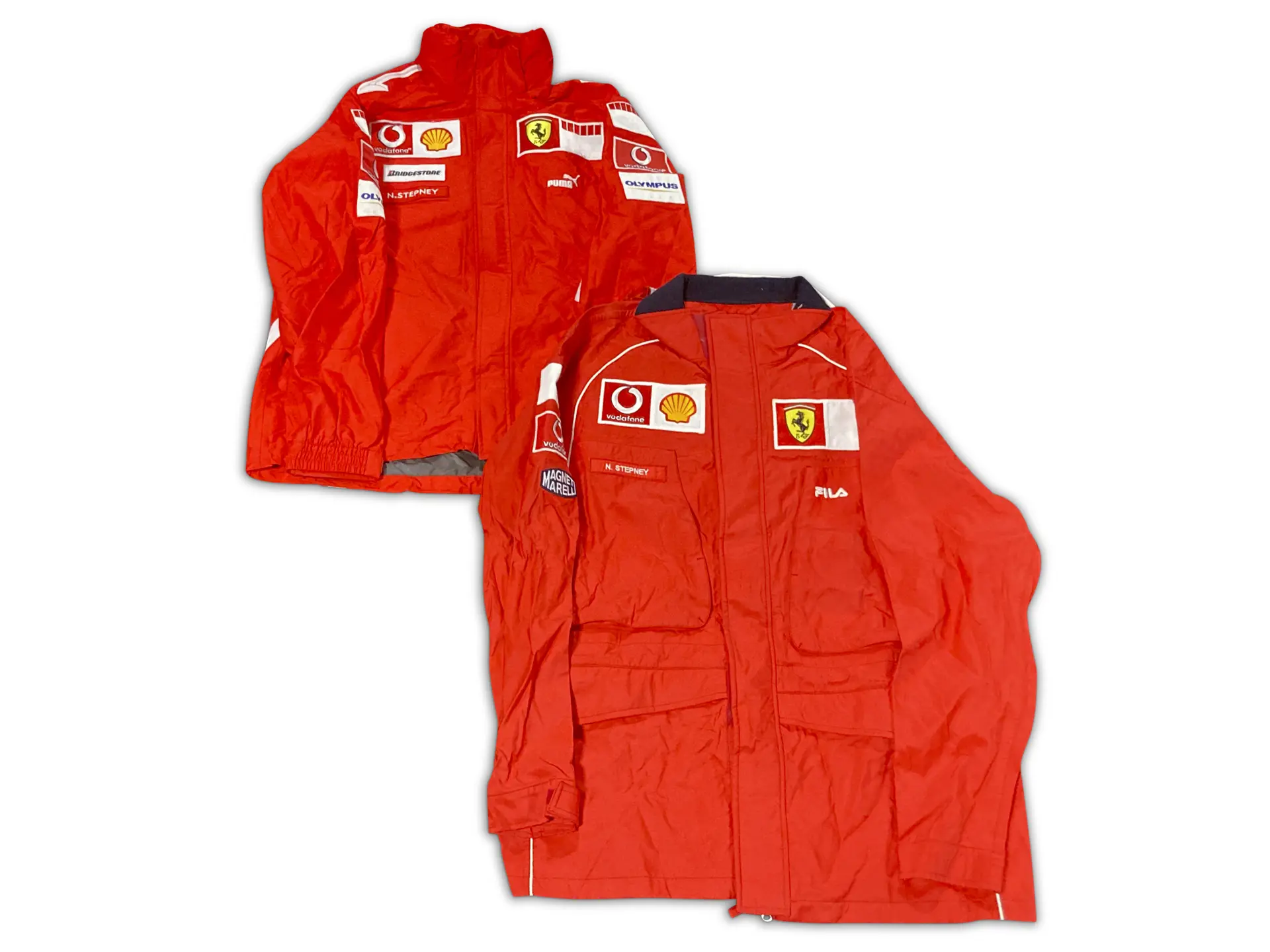 Two Scuderia Ferrari FILA Official Team Member Jackets | The Cohen ...