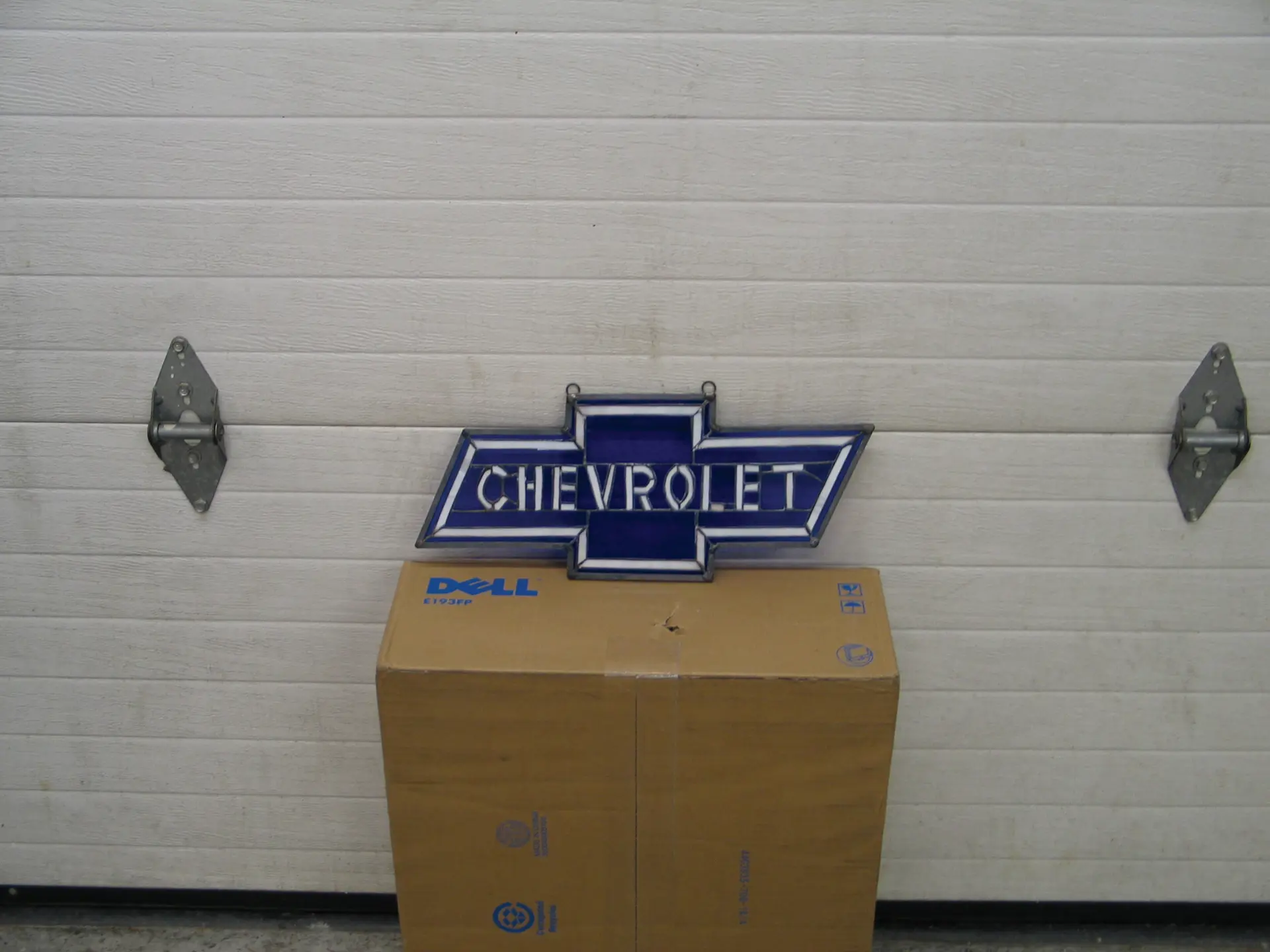 Chevy Bow Tie sign. Custom made glass. | The Florida Collector Car ...