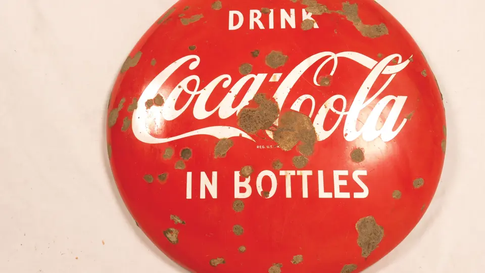 Coca Cola Button Porcelain (3" X 36" Round) | Auburn Fall 2013 | RM ...