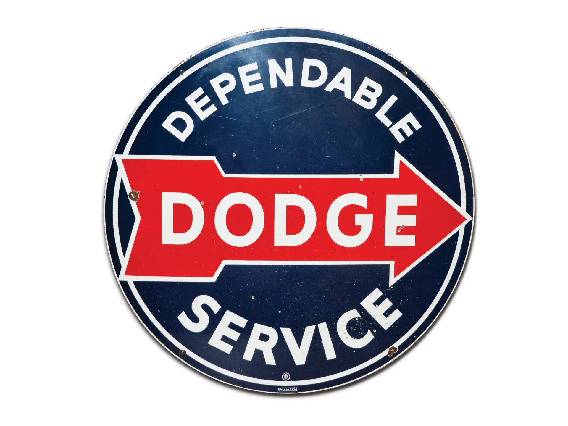 Dodge Depenable Service Double-Sided Porcelain Sign | Fort Lauderdale ...