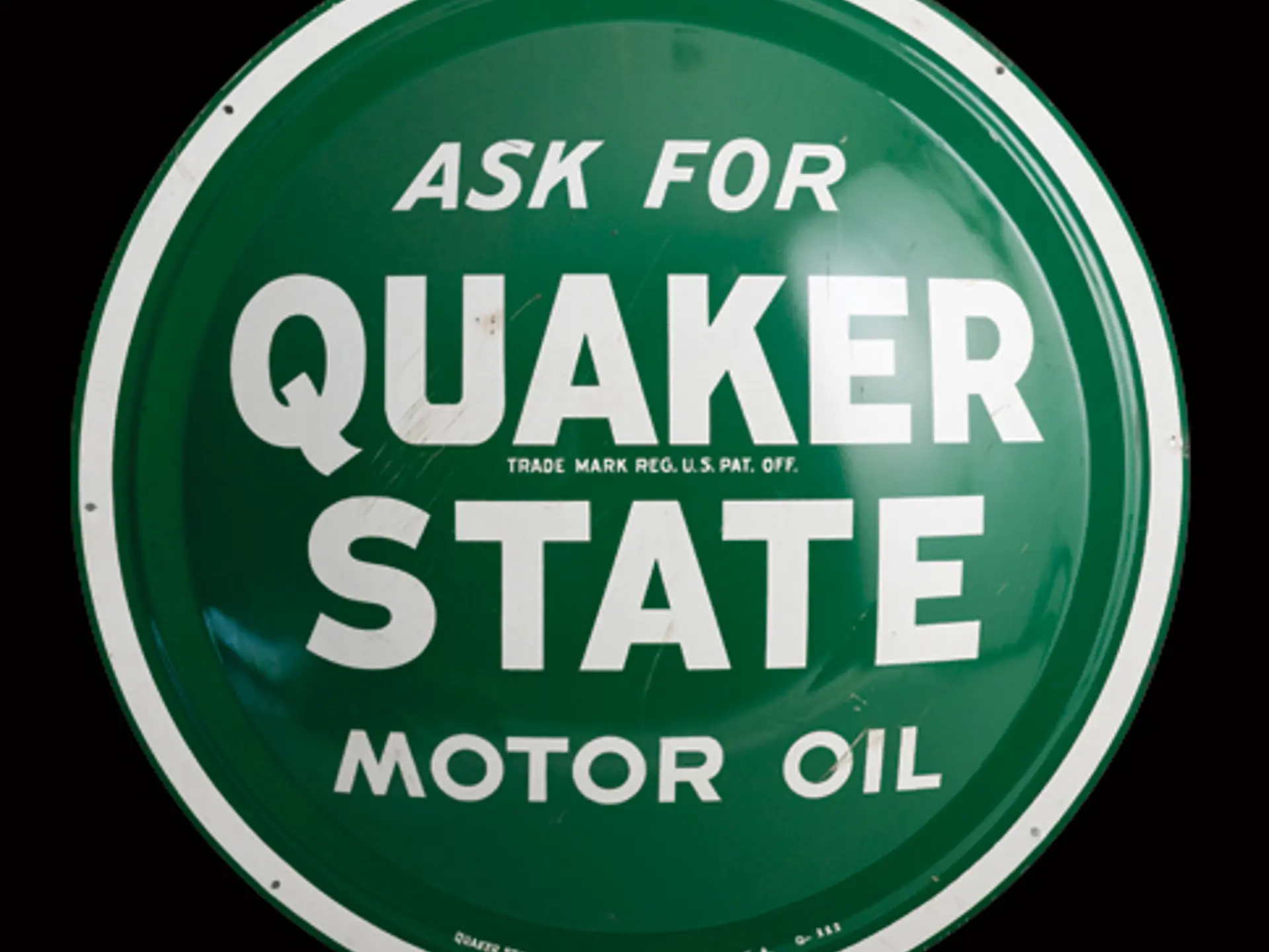 Quaker State Motor Oil Sign | Vintage Motor Cars of Hershey 2009 | RM ...