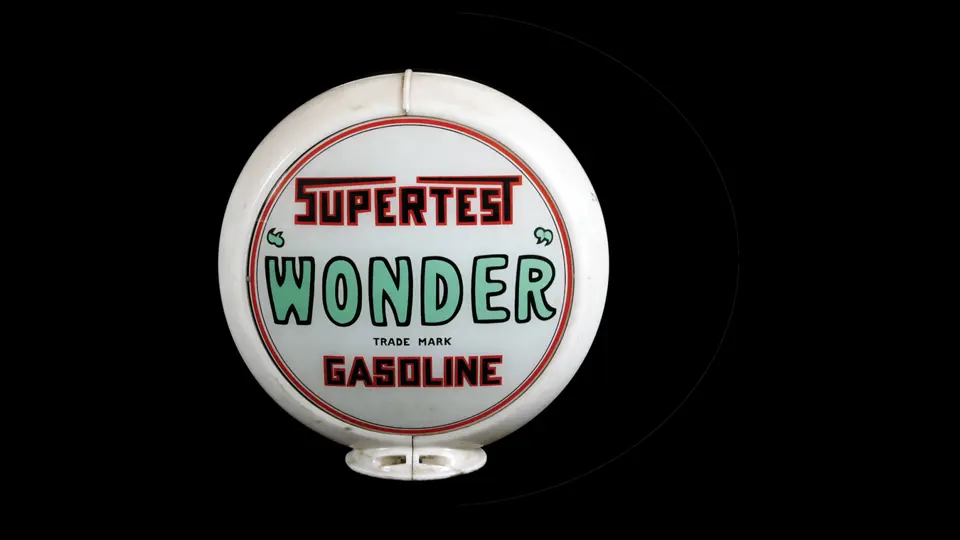 SUPERTEST GAS PUMP GLOBE | Private Collection of Tom & Marlene ...