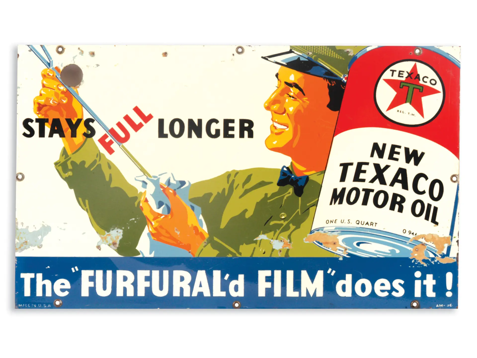 TEXACO MOTOR OIL SIGN | The Ponder Collection | RM Sotheby's