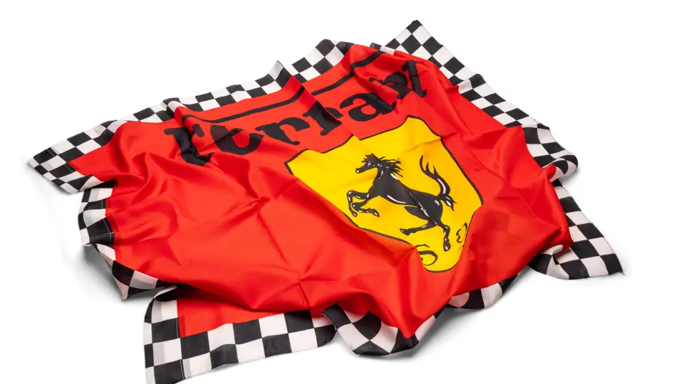 Scuderia Ferrari Flag | The Schumacher and F1 Legends Collection | RM ...