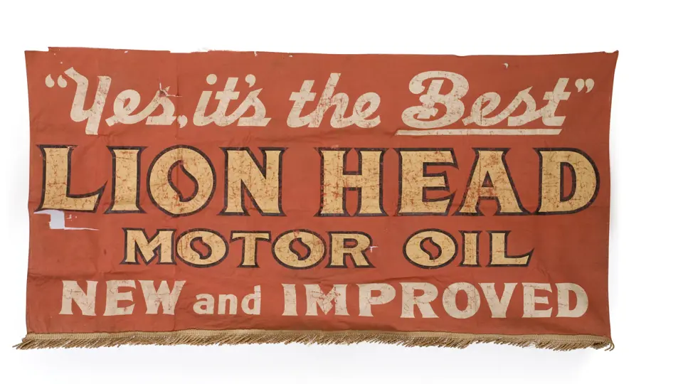 Gilmore Lion Stadium Sign | The Brucker Collection | RM Sotheby's