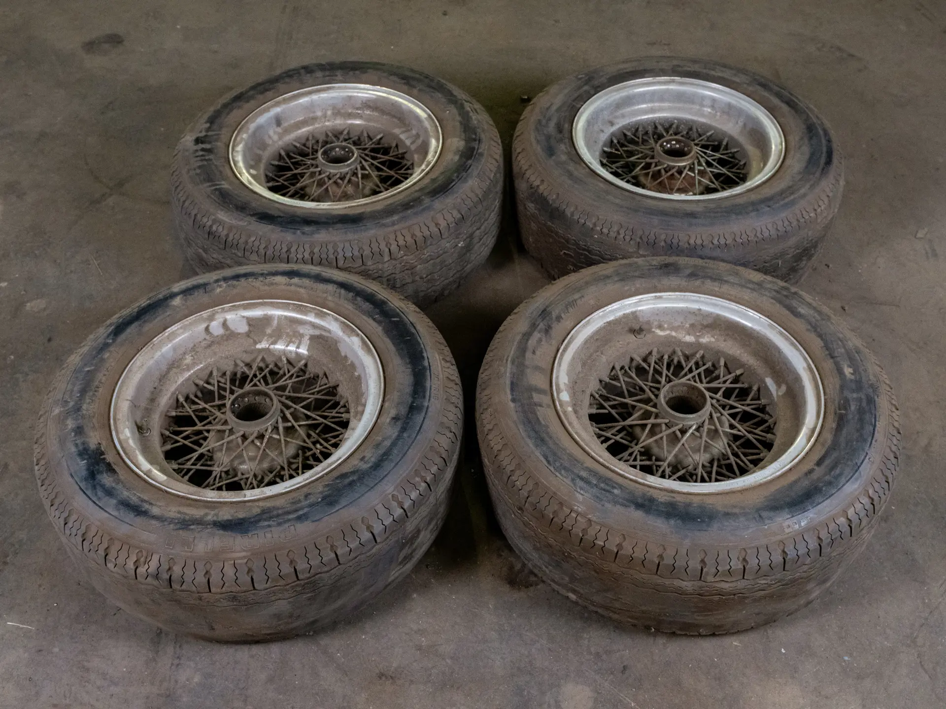 Four 15x7.5-Inch Borrani Ferrari Wire Wheels | The Junkyard: Online ...