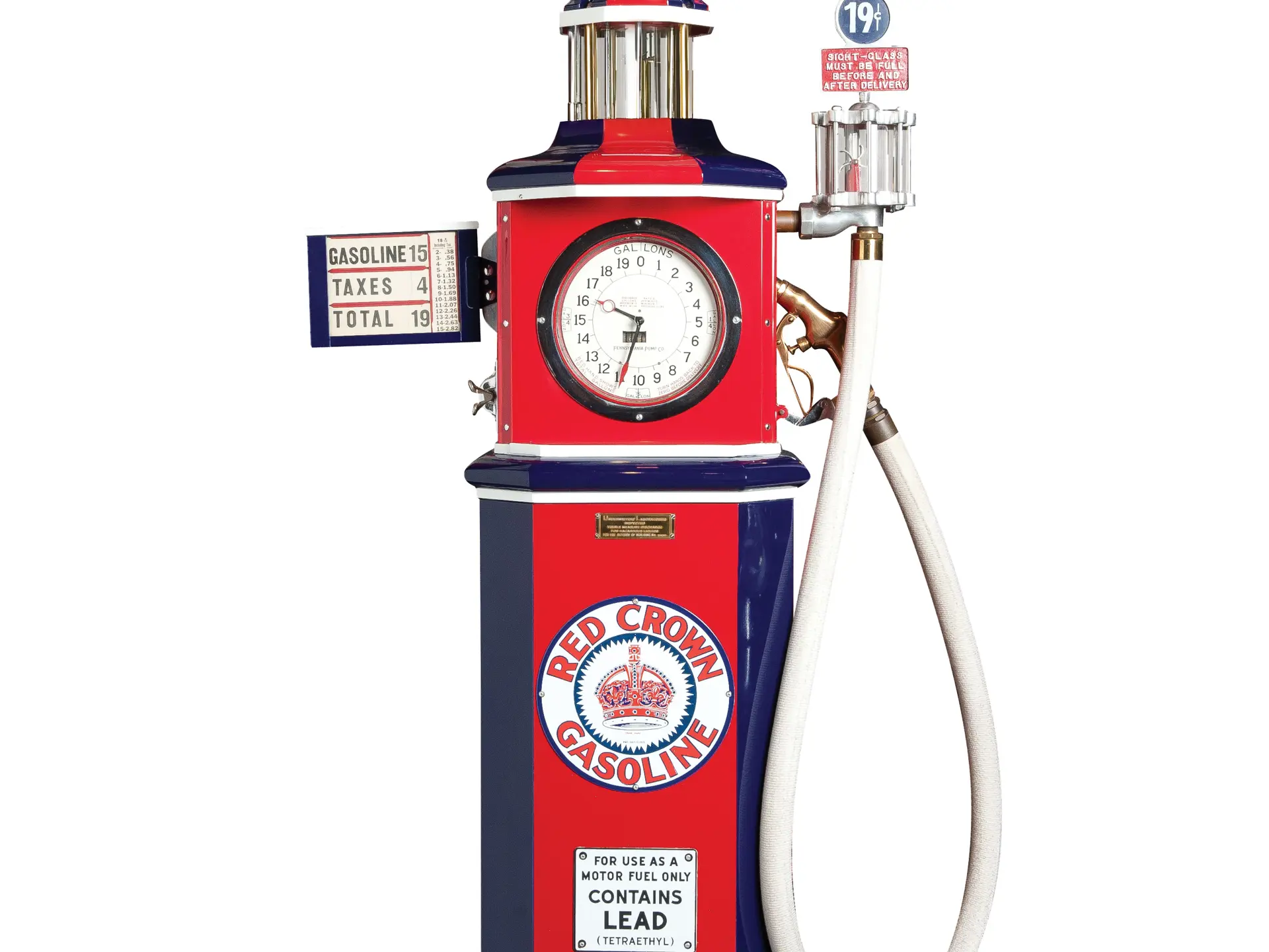 Red Crown Clockface Gas Pump | The Milhous Collection | RM Sotheby's